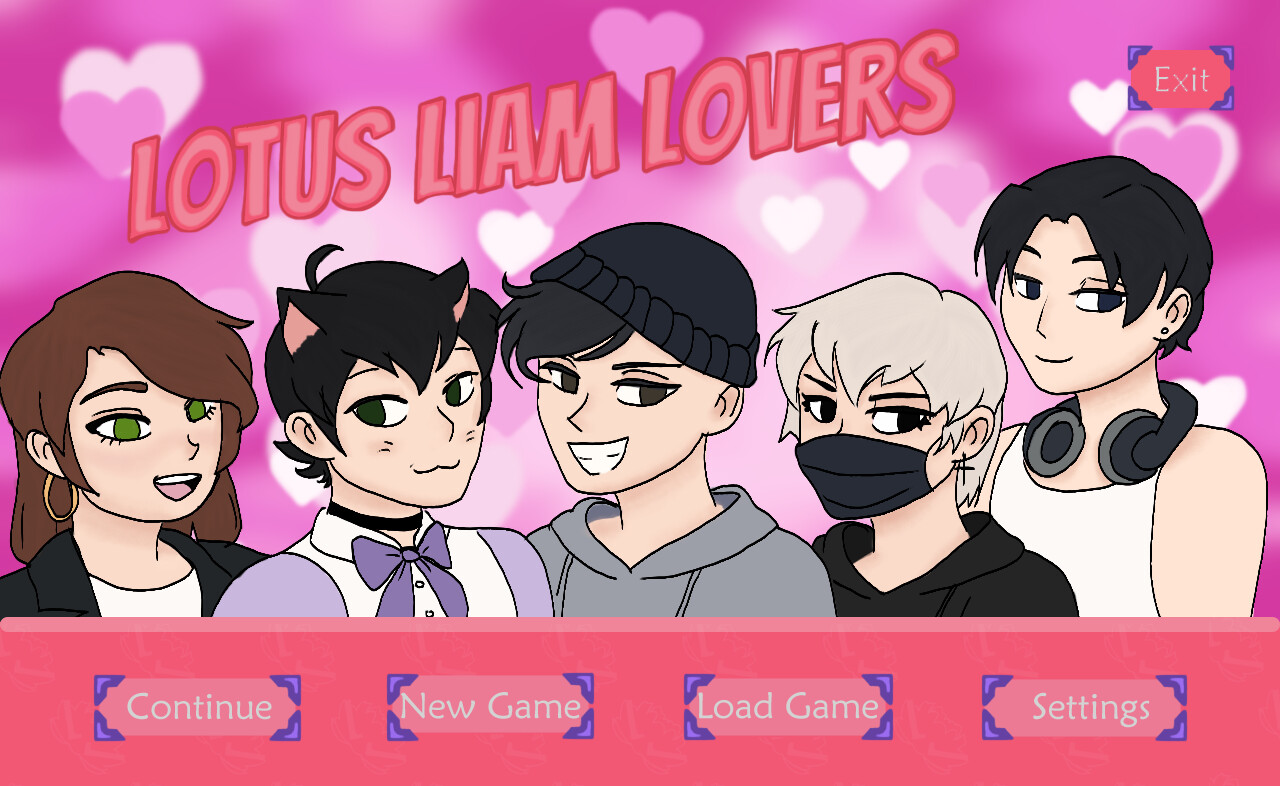 ArtStation - Lotus Liam Dating Sim UI Screens