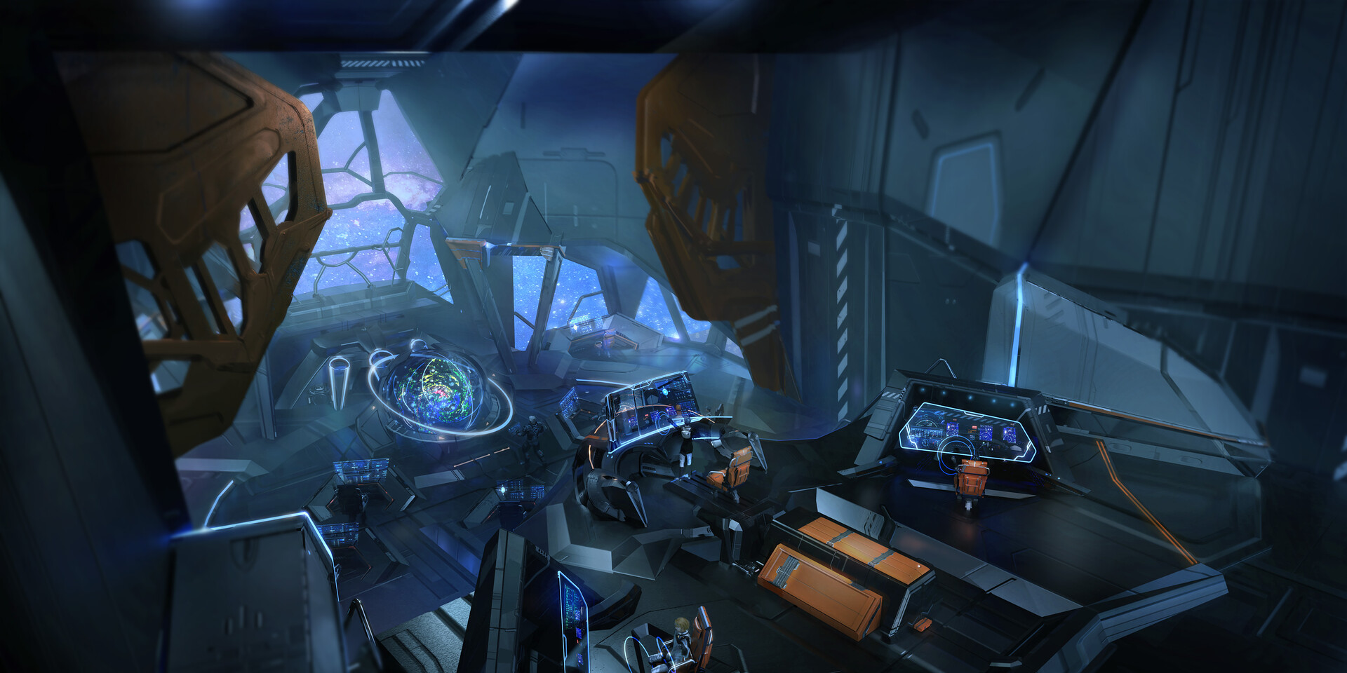 ArtStation - Spaceship control centre