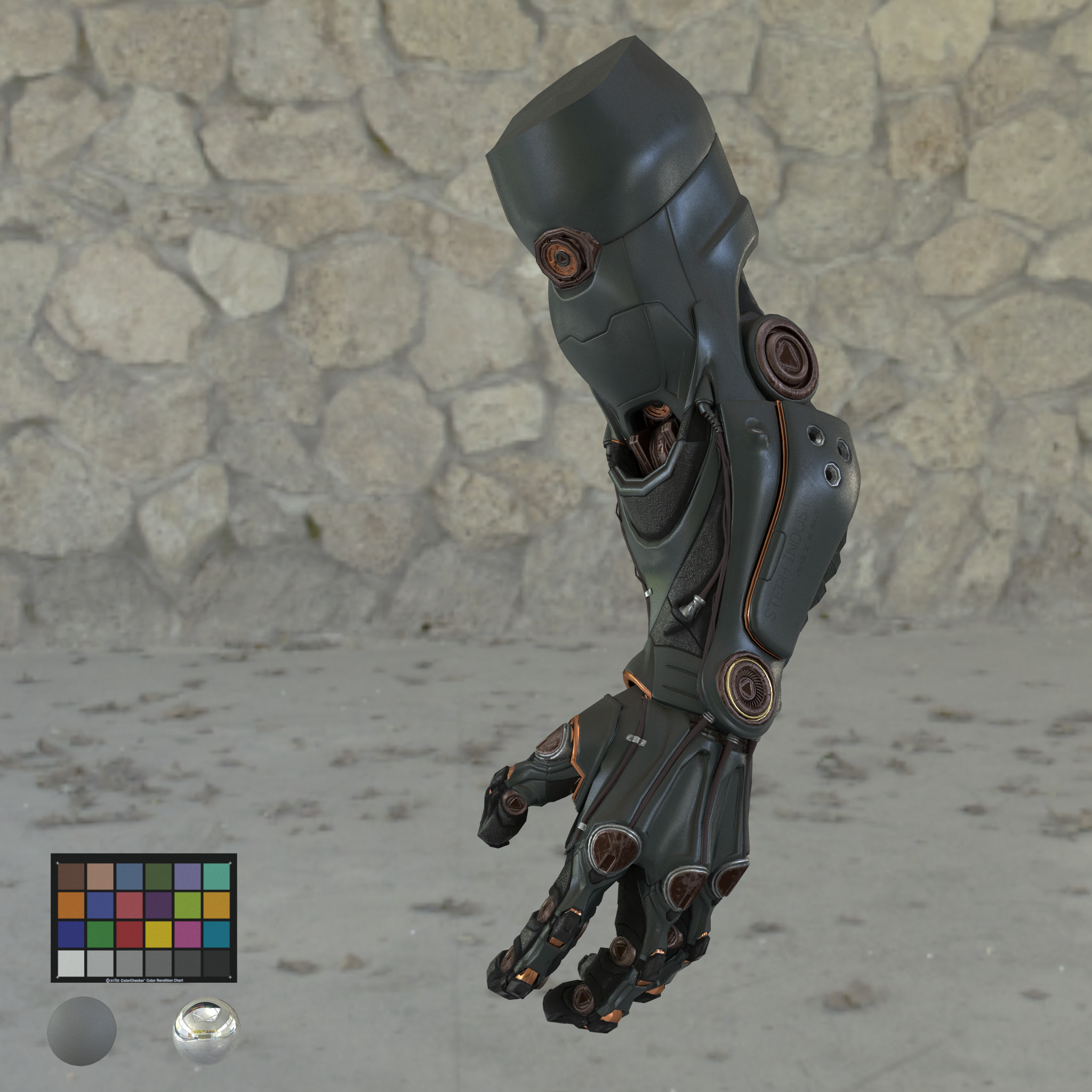 Stephanie Zhang - Texture/LookDev Practice - Robot Arm