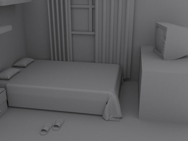 ArtStation - 3d model Basic Room.