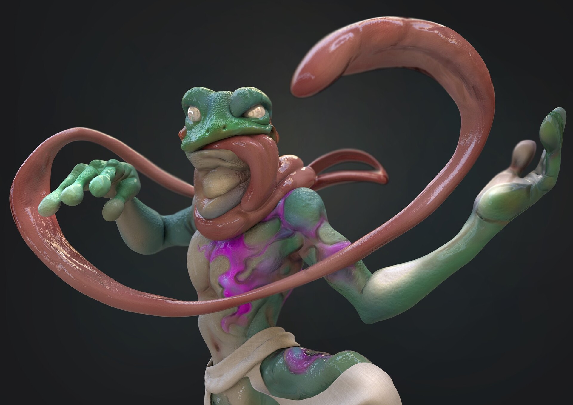 ArtStation - Kung Fu Frog