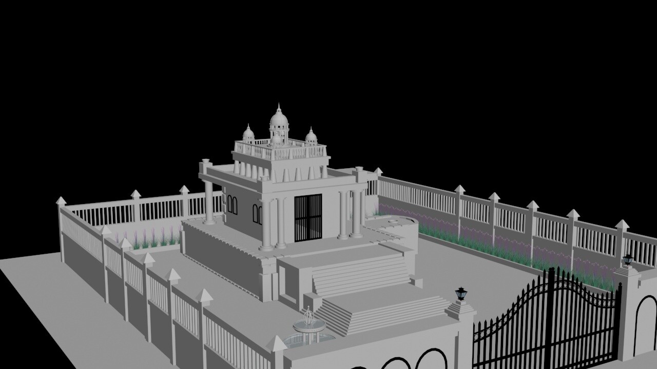 ArtStation - 3d Temple Model.