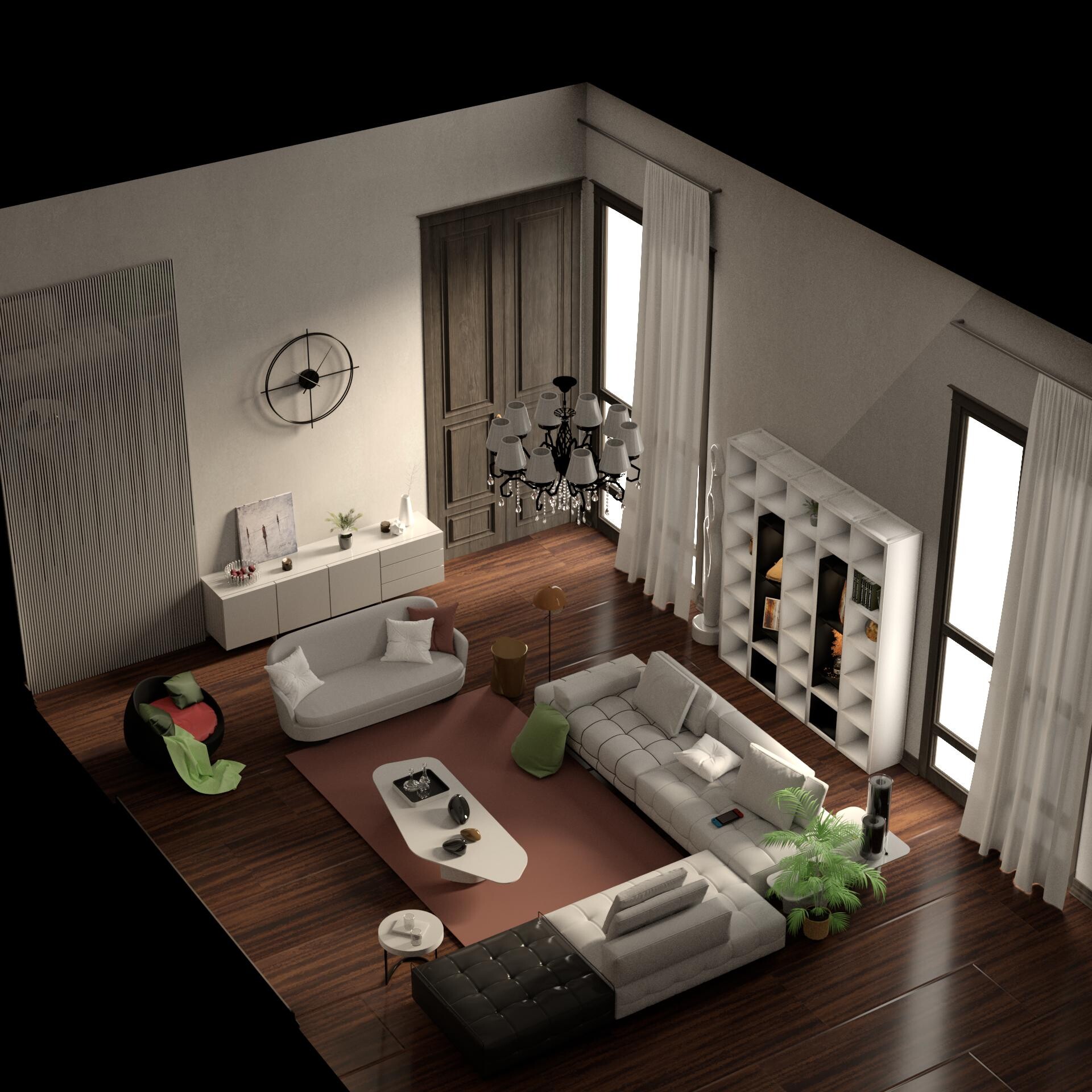 ArtStation - Homework project - Isometric room