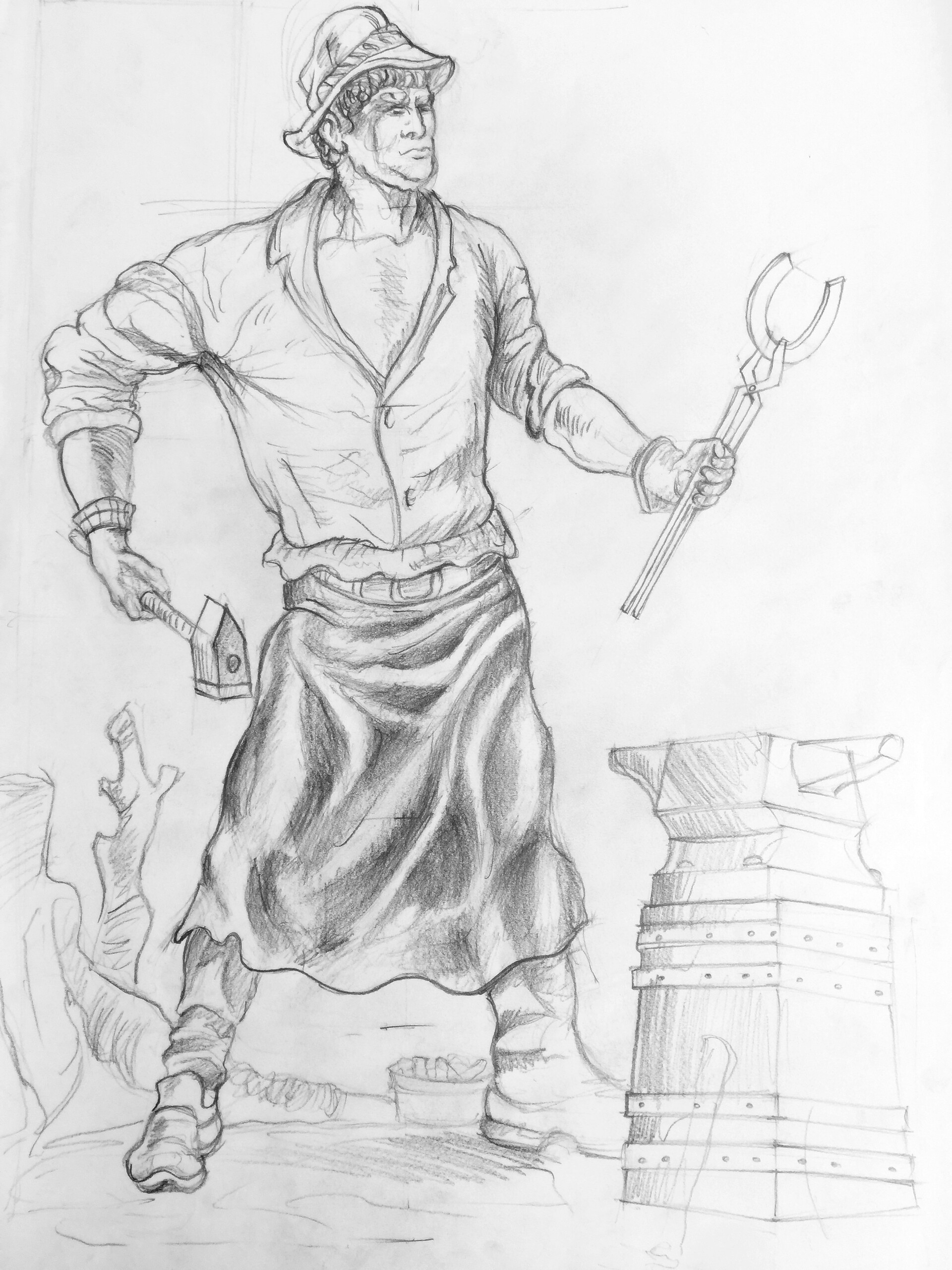 ArtStation - Figure Drawings I made as pencil Drawing