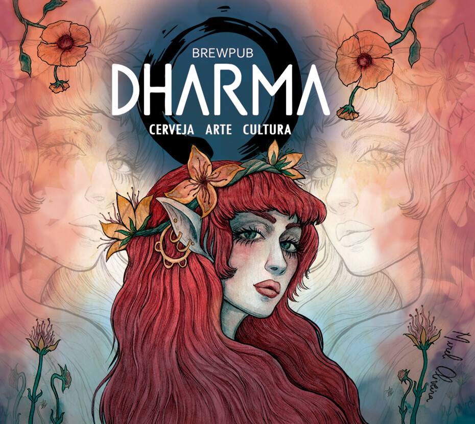 ArtStation - Dharma Brewpub Spring Beer Label