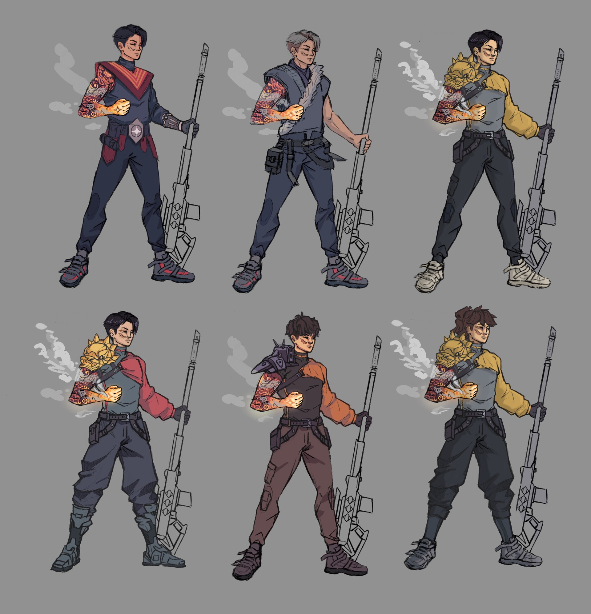 ArtStation - Character design iteration’s