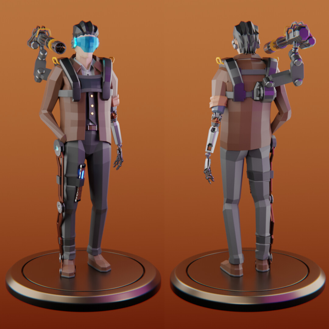 ArtStation - Gevin from RNG [Low-poly character]