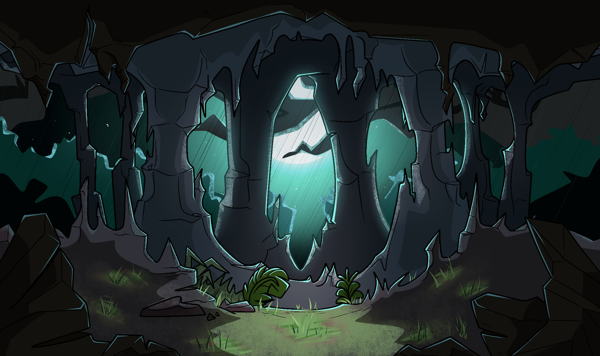 Ann Keeling - Livid Lycanthrope - Environment Illustrations