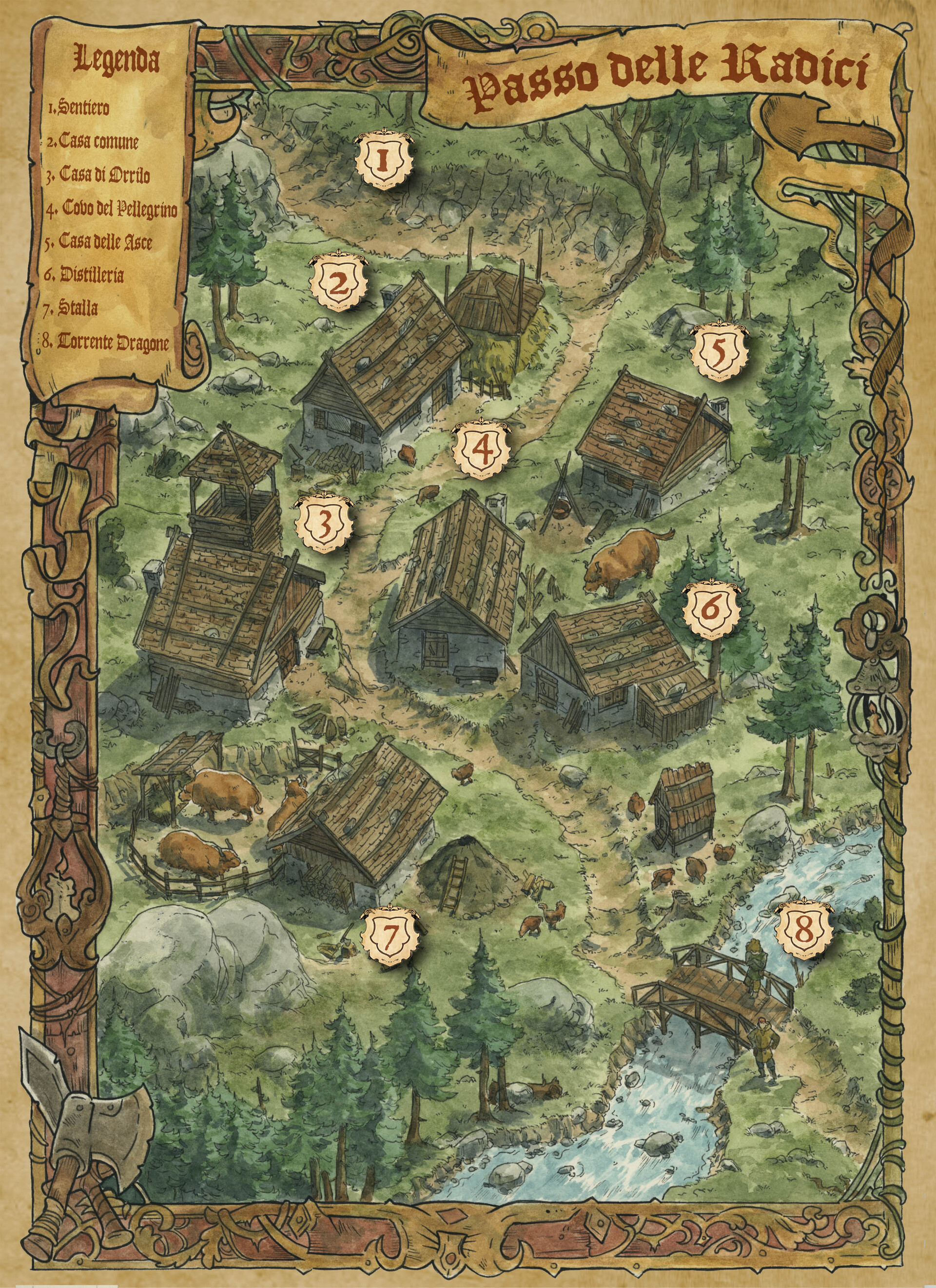 ArtStation - Gdr Map commission for Ariosto Project