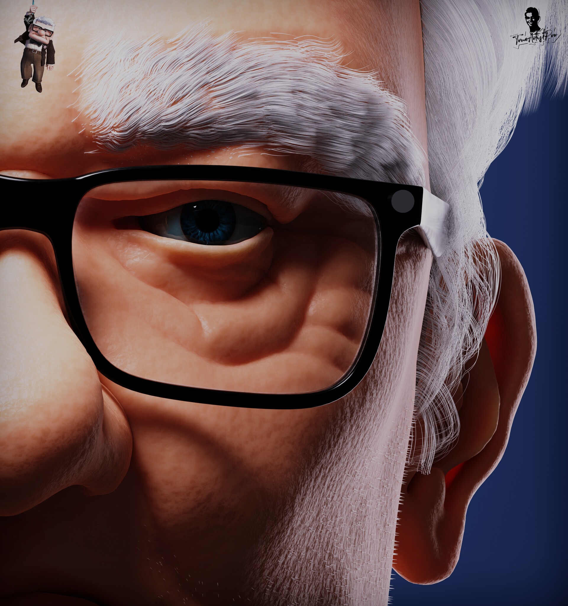 Carl Fredricksen Face
