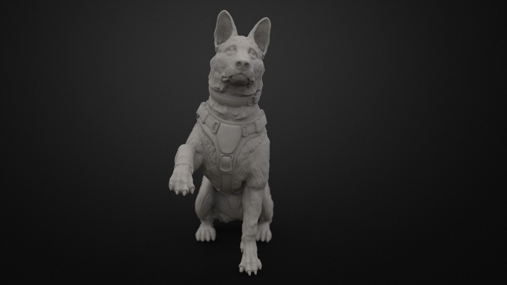ArtStation - German shepherd