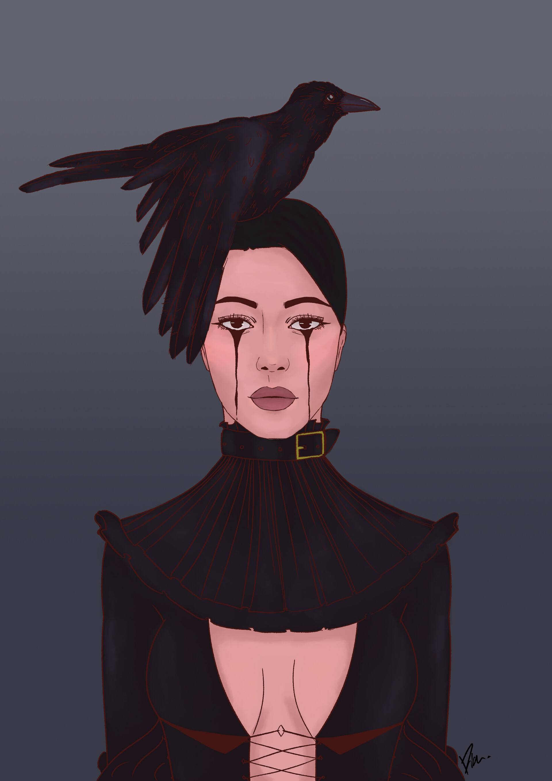 ArtStation - Crow Woman