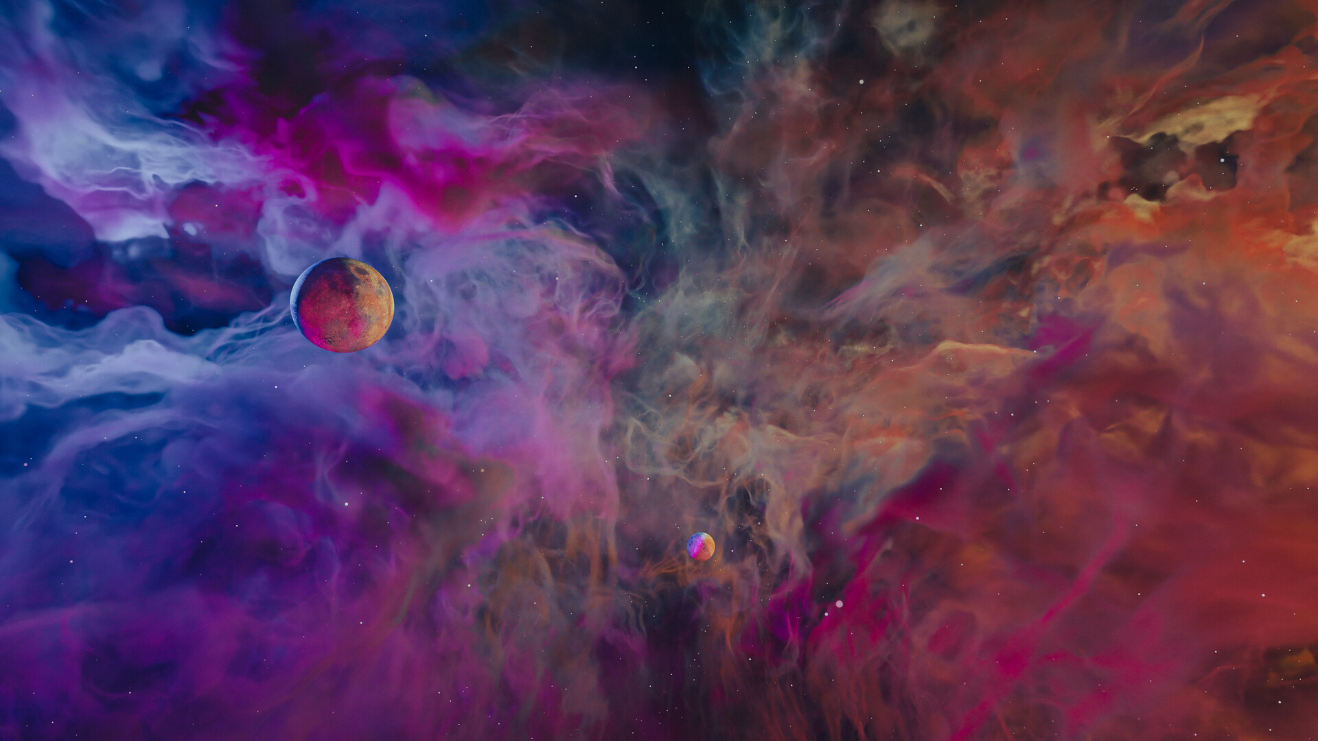 ArtStation - Blender Space Scene With Volumetrics