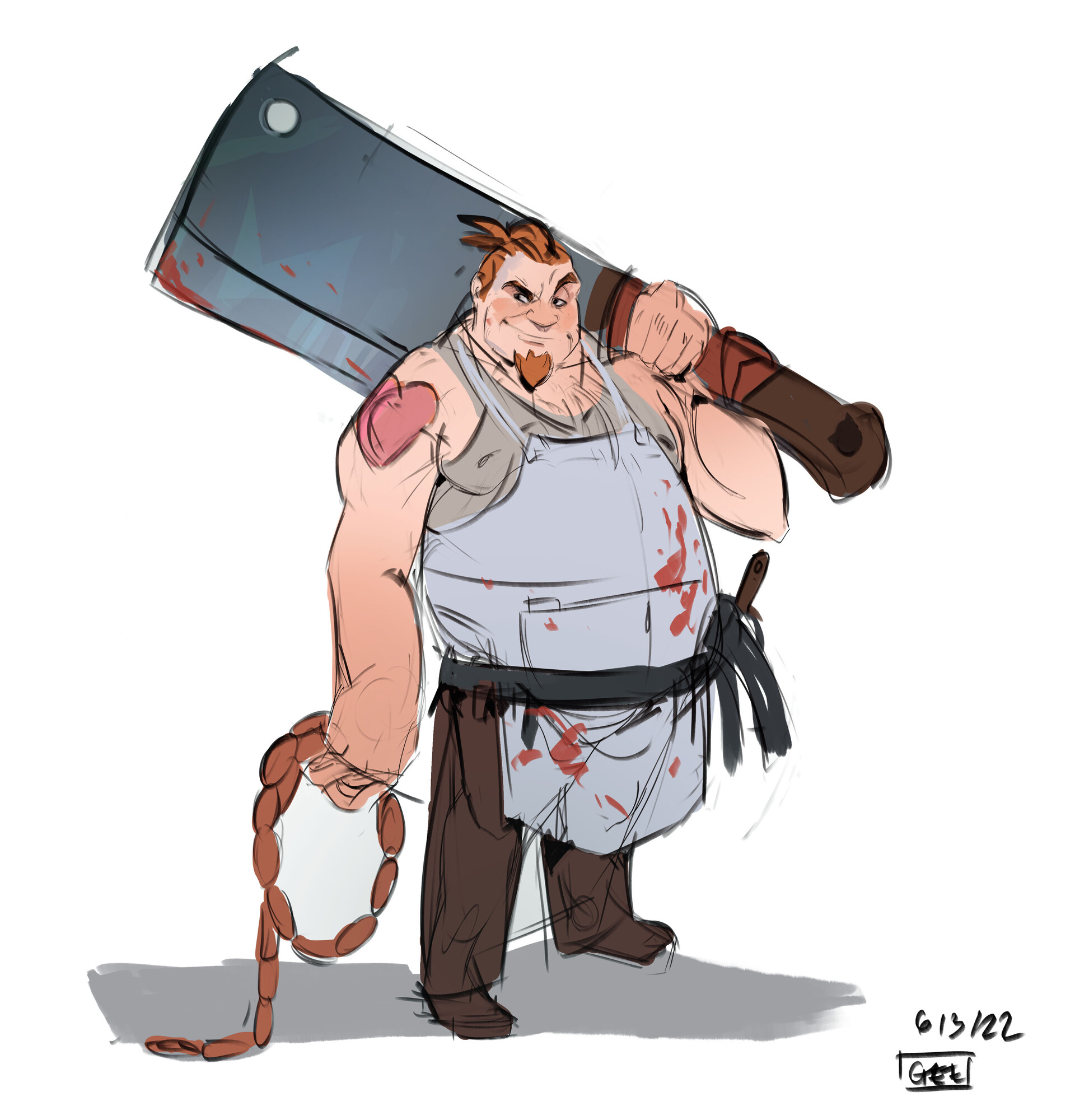 Butcher Drawing