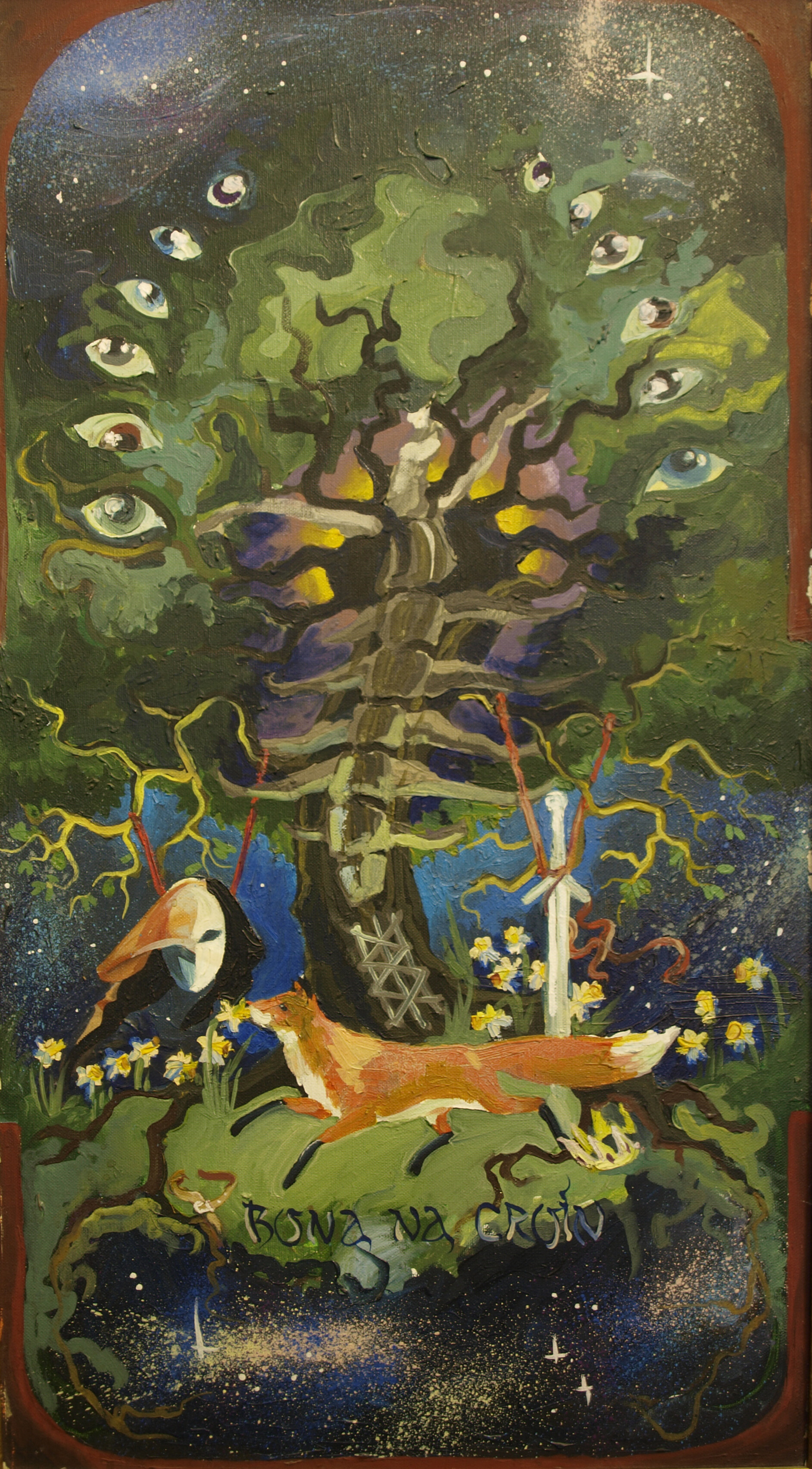 ArtStation - triptych "Tree of Worlds and Keepers"