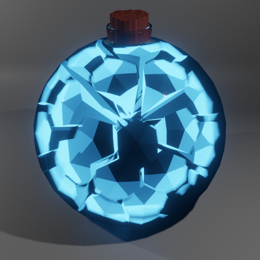 ArtStation - Volatile Stylized Icy Grenade