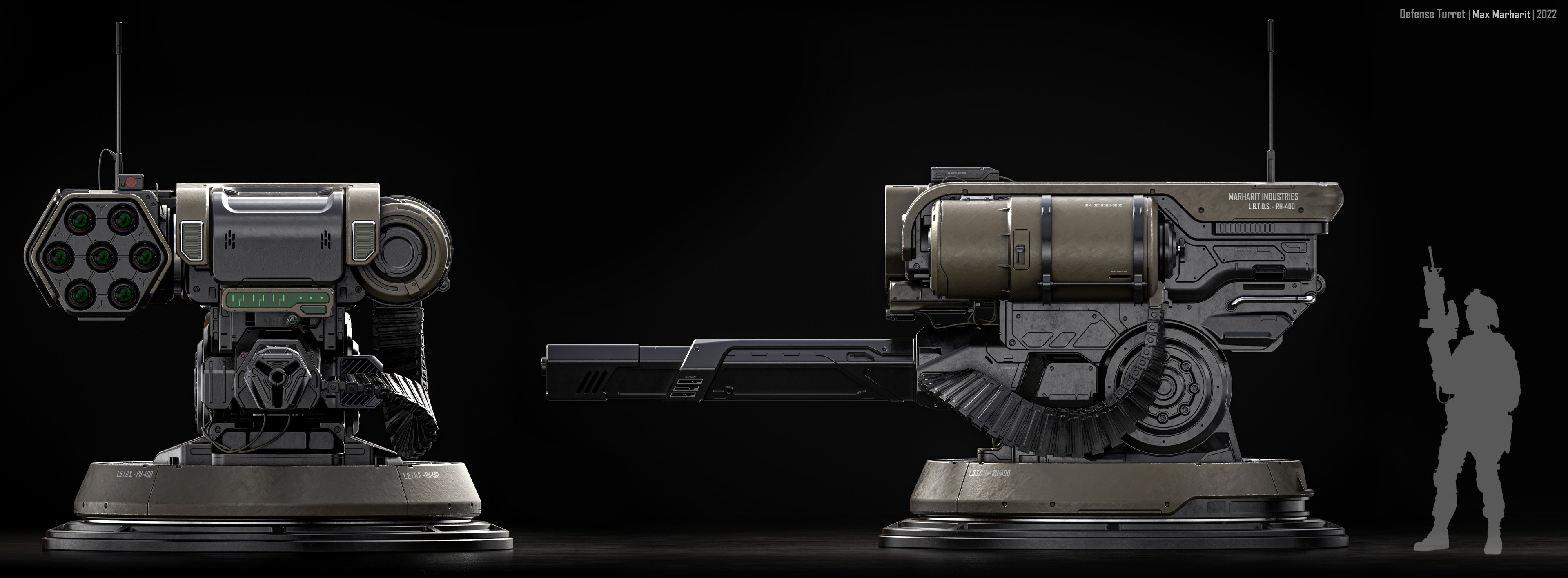 Max Marharit - 3D Concept Designer - Defense Turret