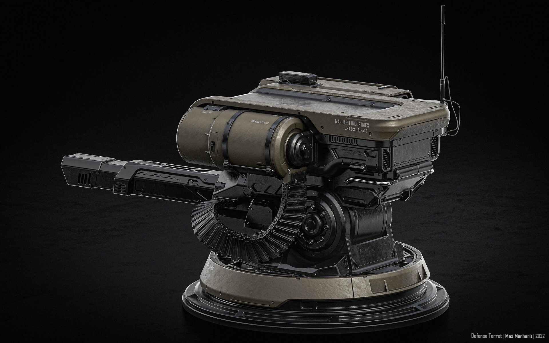 Max Marharit - 3D Concept Designer - Defense Turret