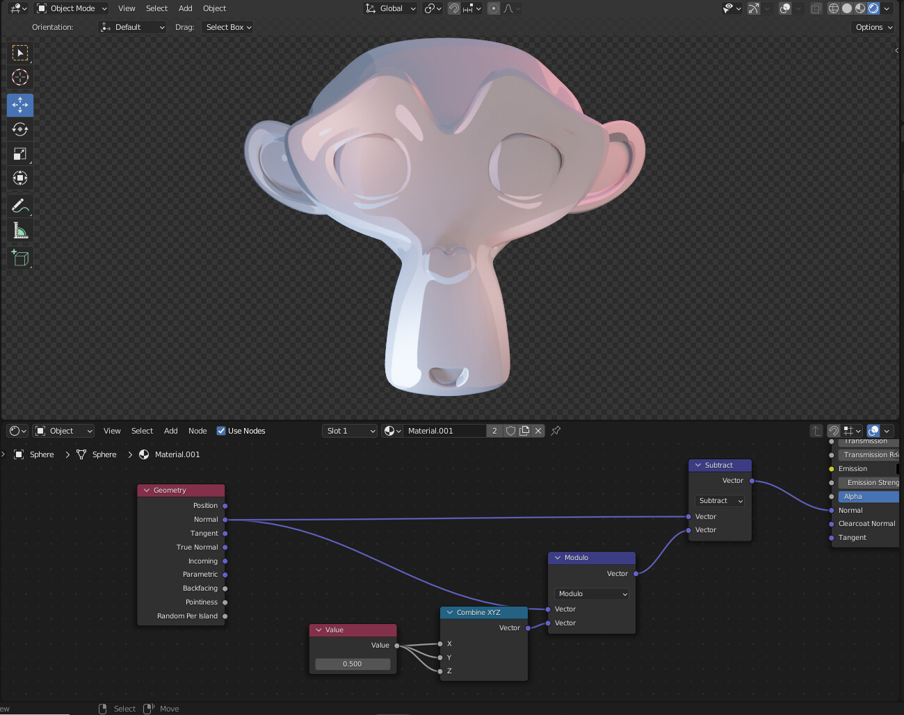 ArtStation - simple ceil shading shader blender