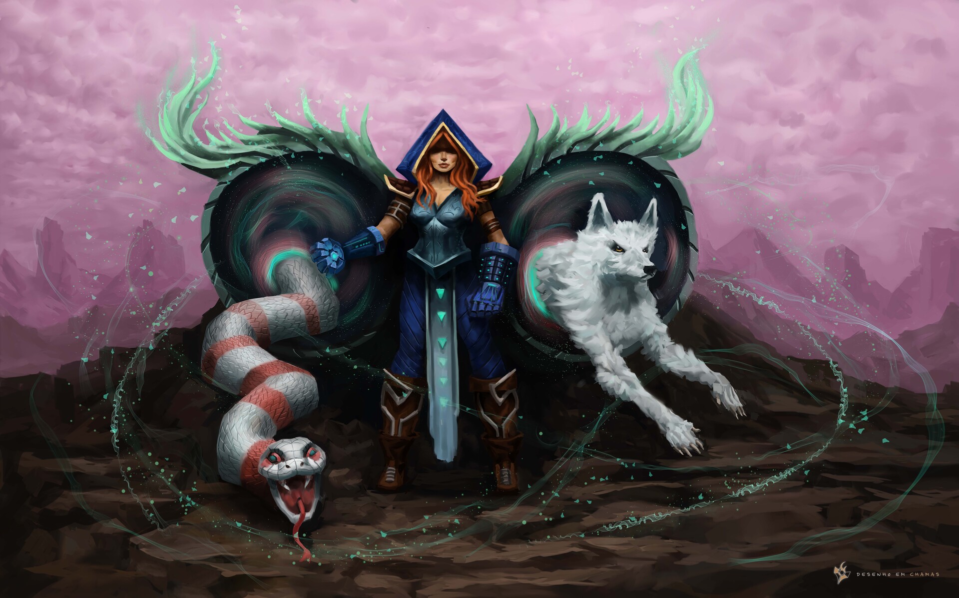 ArtStation - The summoner arrives at the battlefield