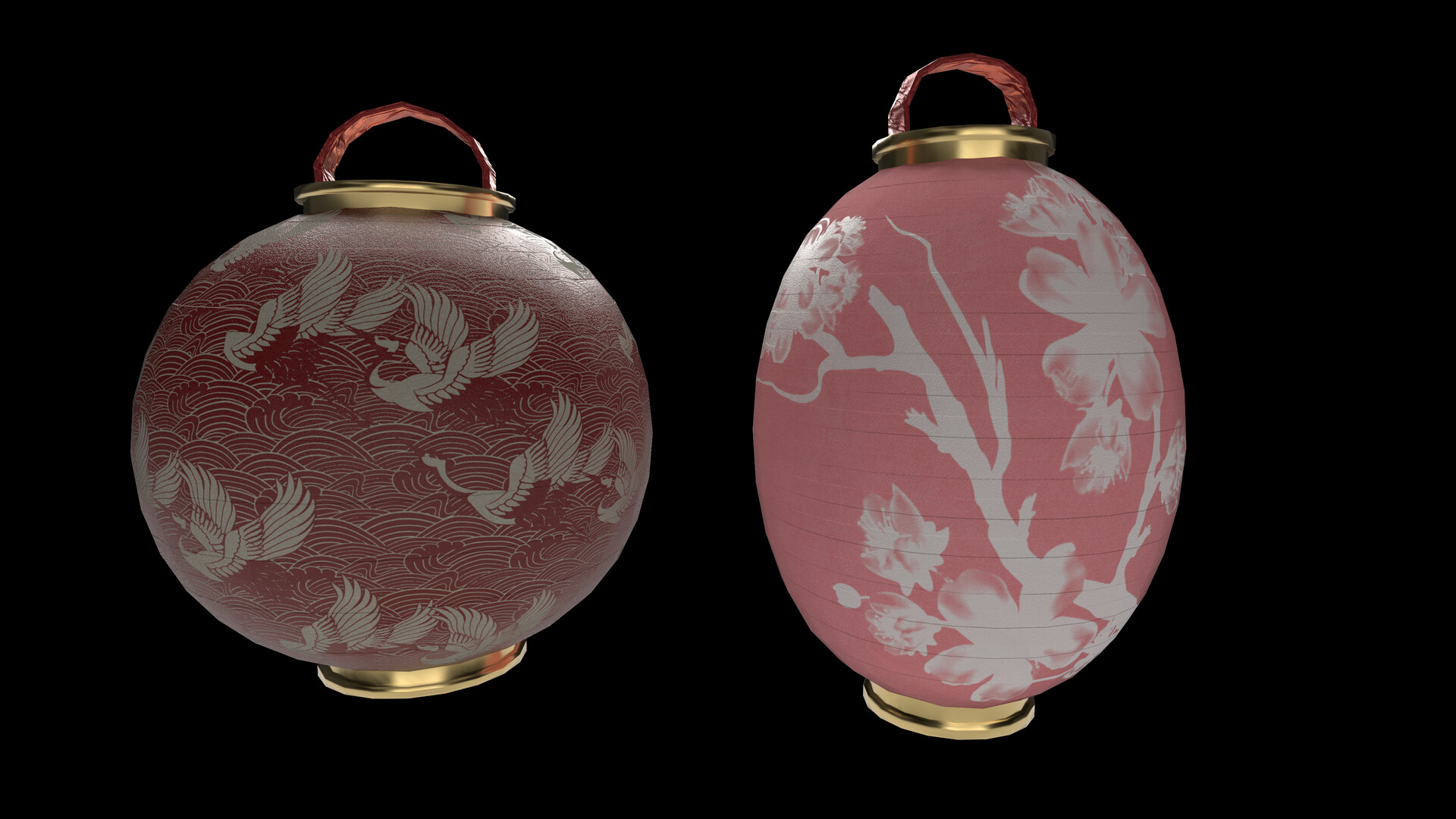ArtStation - Paper Lantern Props