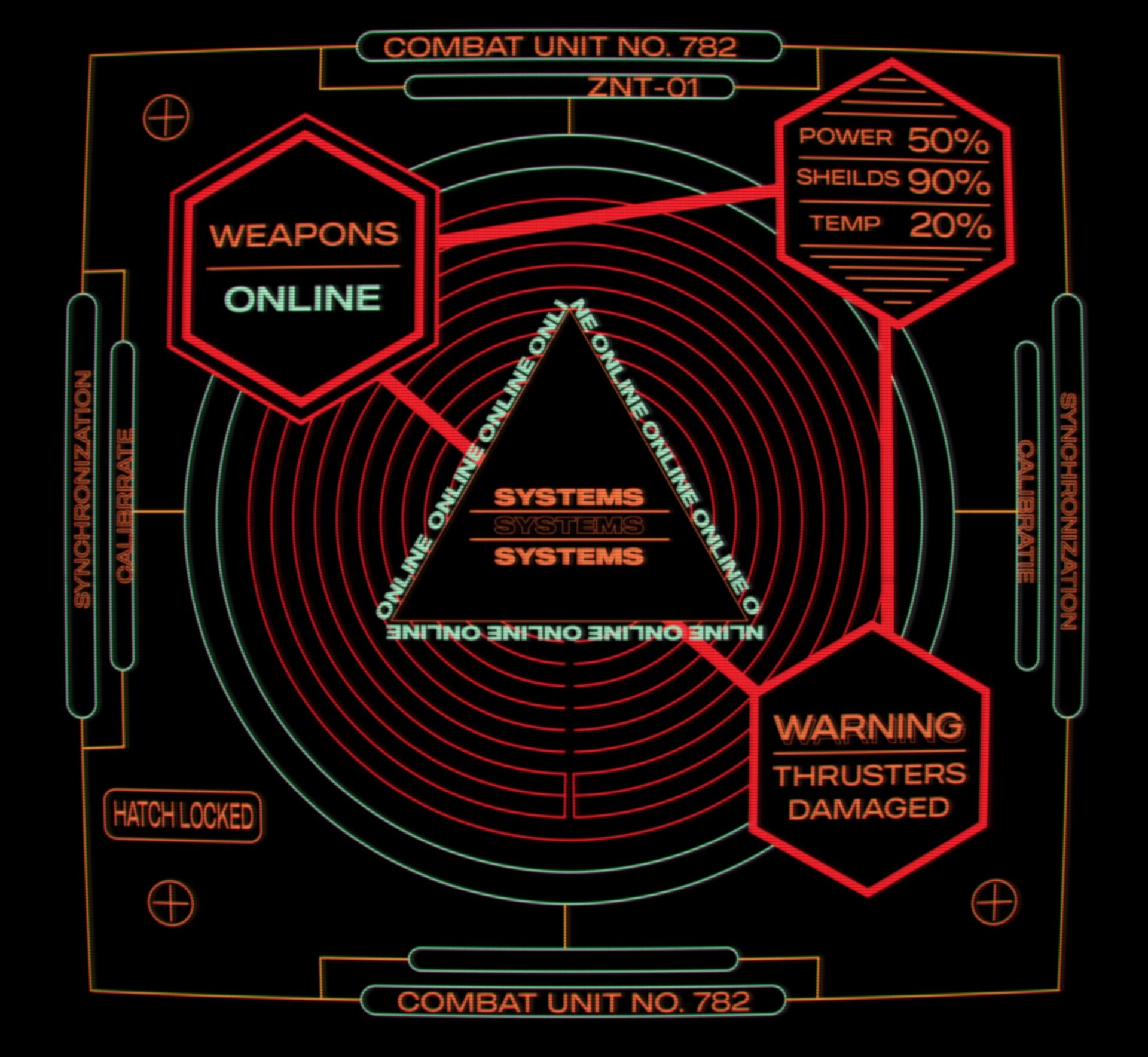 ArtStation - Royal Division | CRT Style Weapons UI System Concept