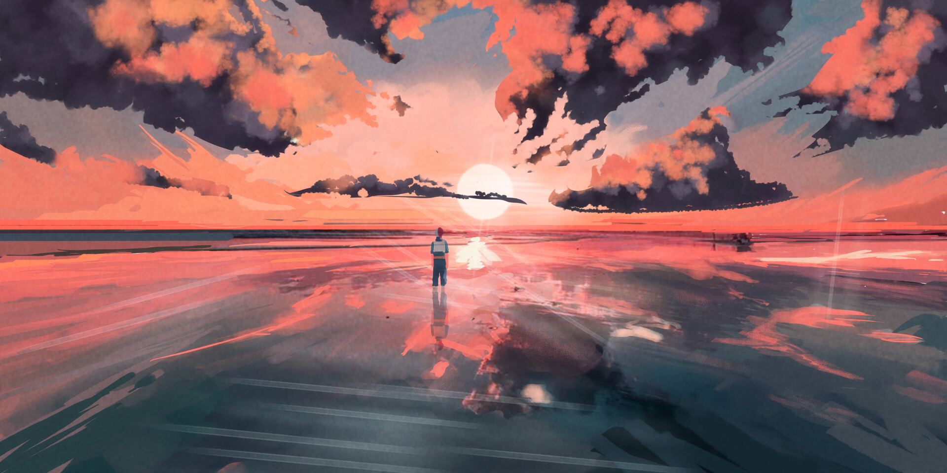 ArtStation - Anime Styled Sunset