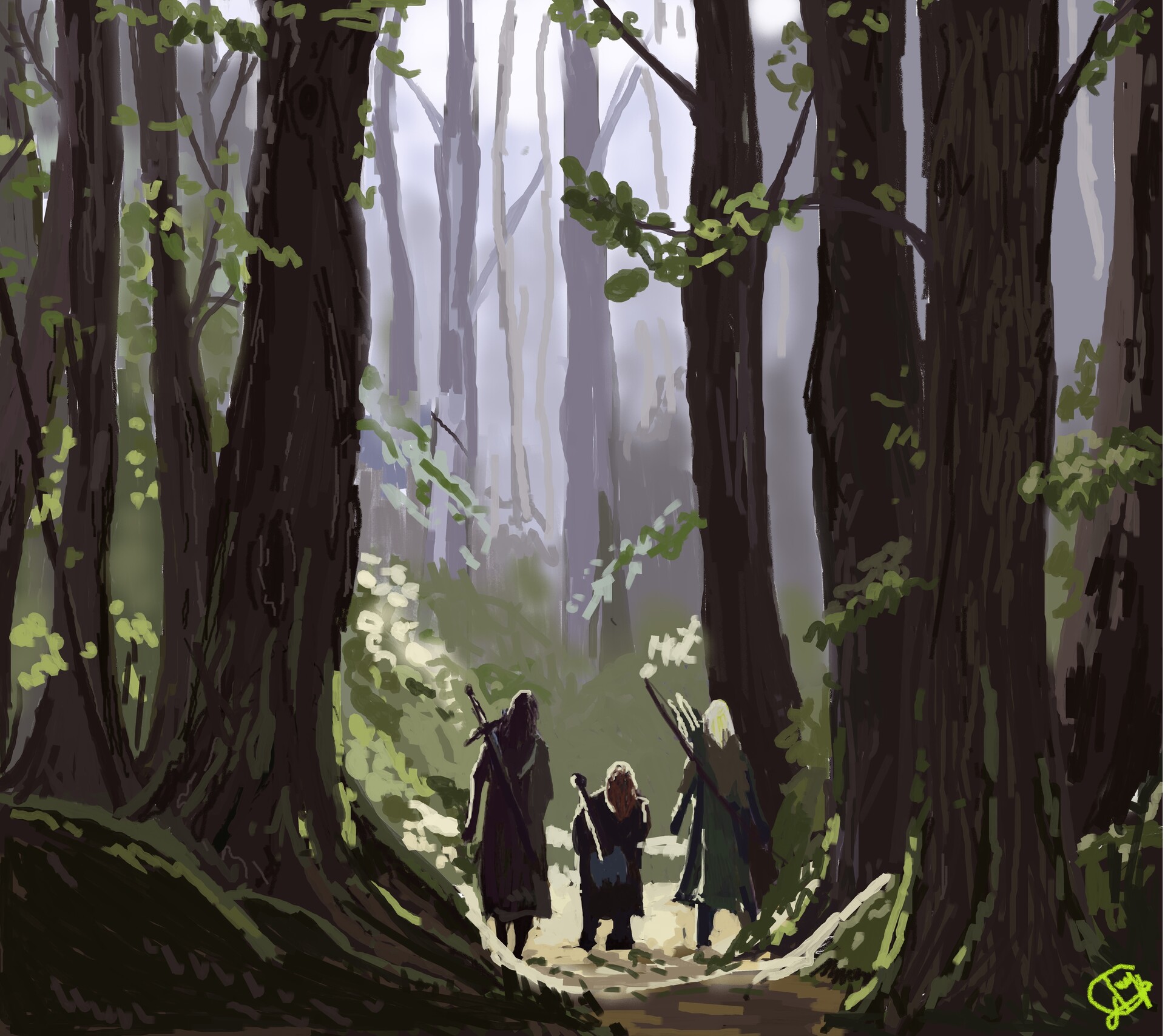 ArtStation - The three hunters