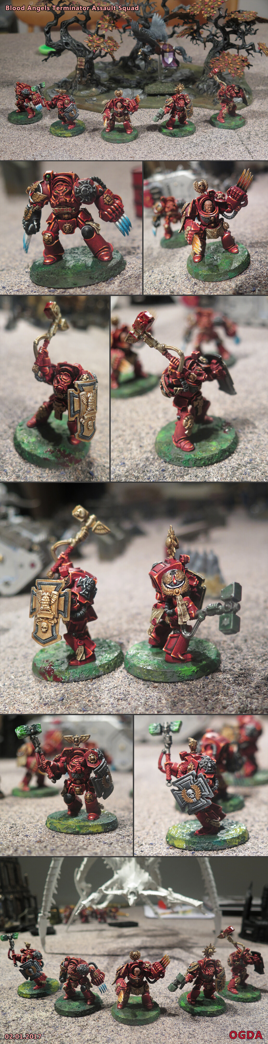 ArtStation - Blood Angels Terminator Assault Squad