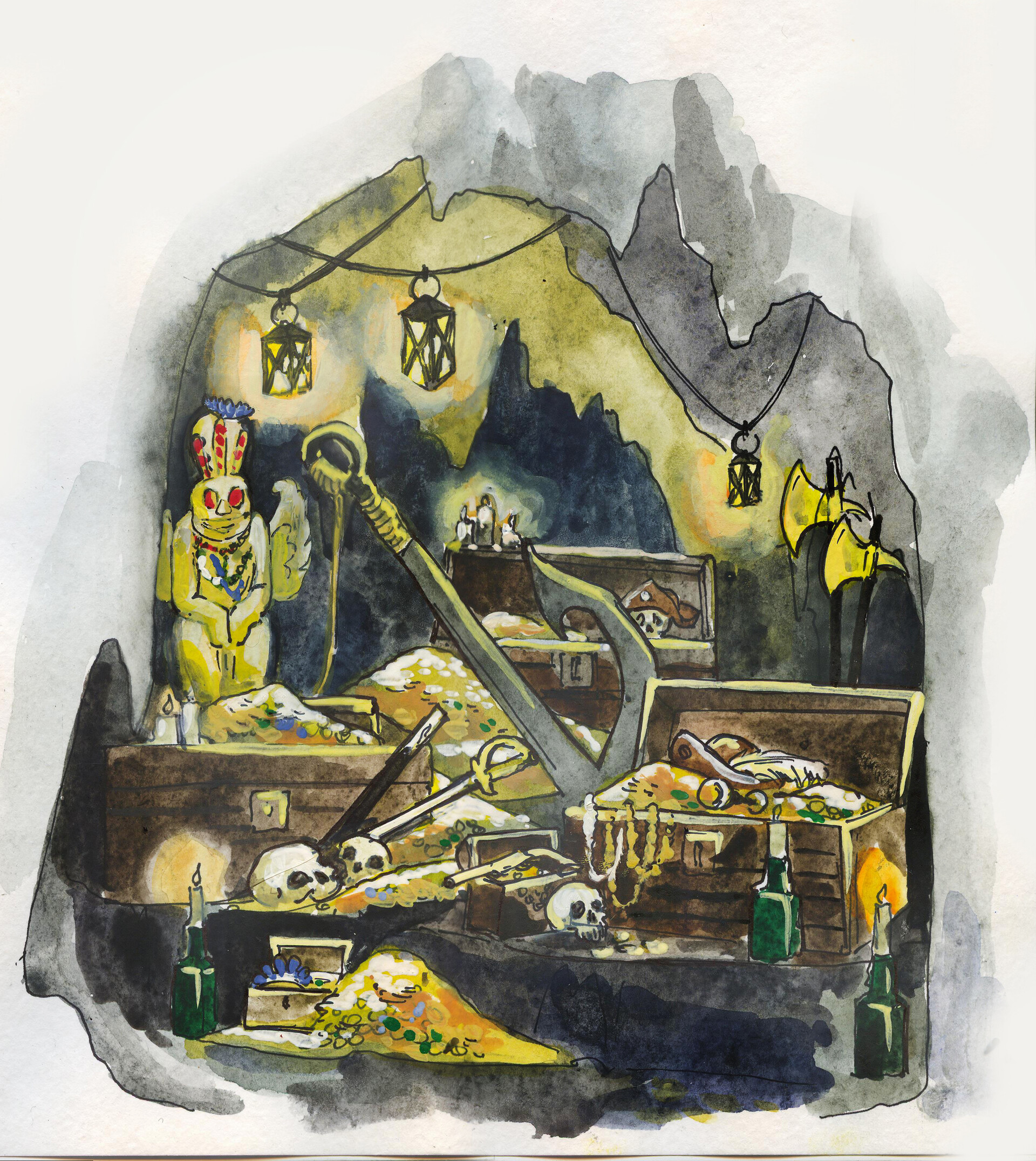 ArtStation - pirate cave