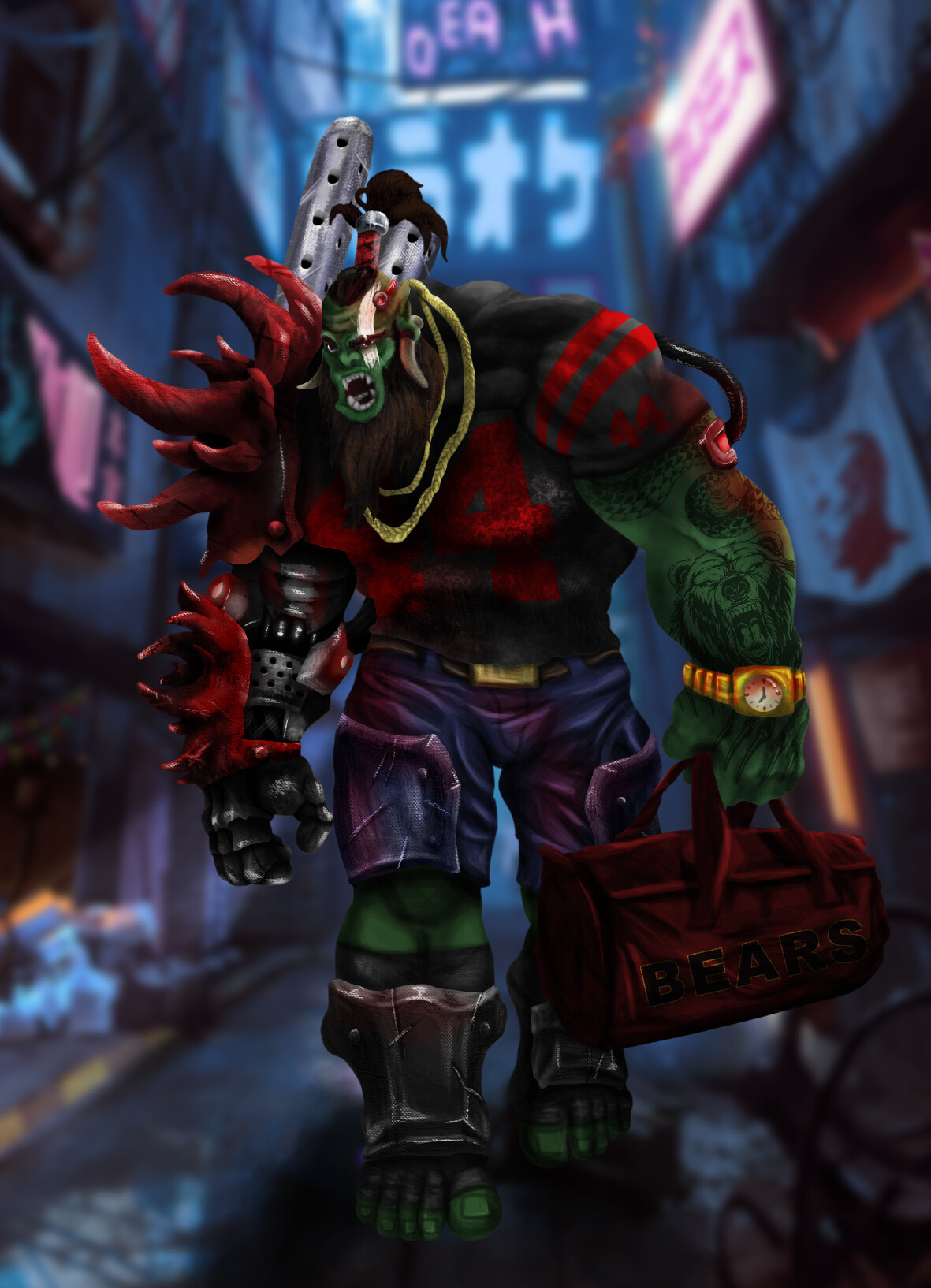 ArtStation - Cyber Orc