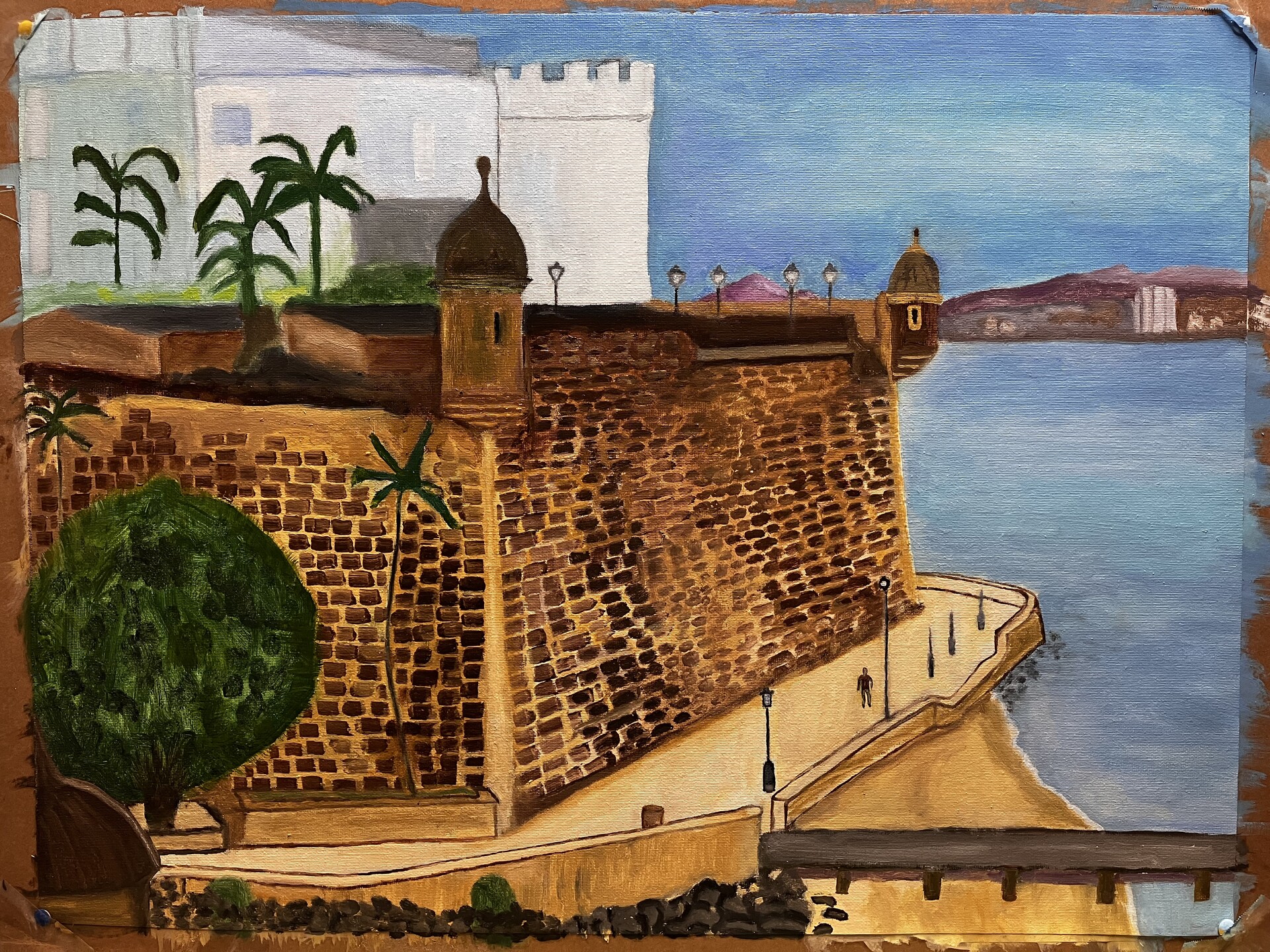 ArtStation - The walls of old San Juan Puerto Rico oil on canvas 18 x 24“