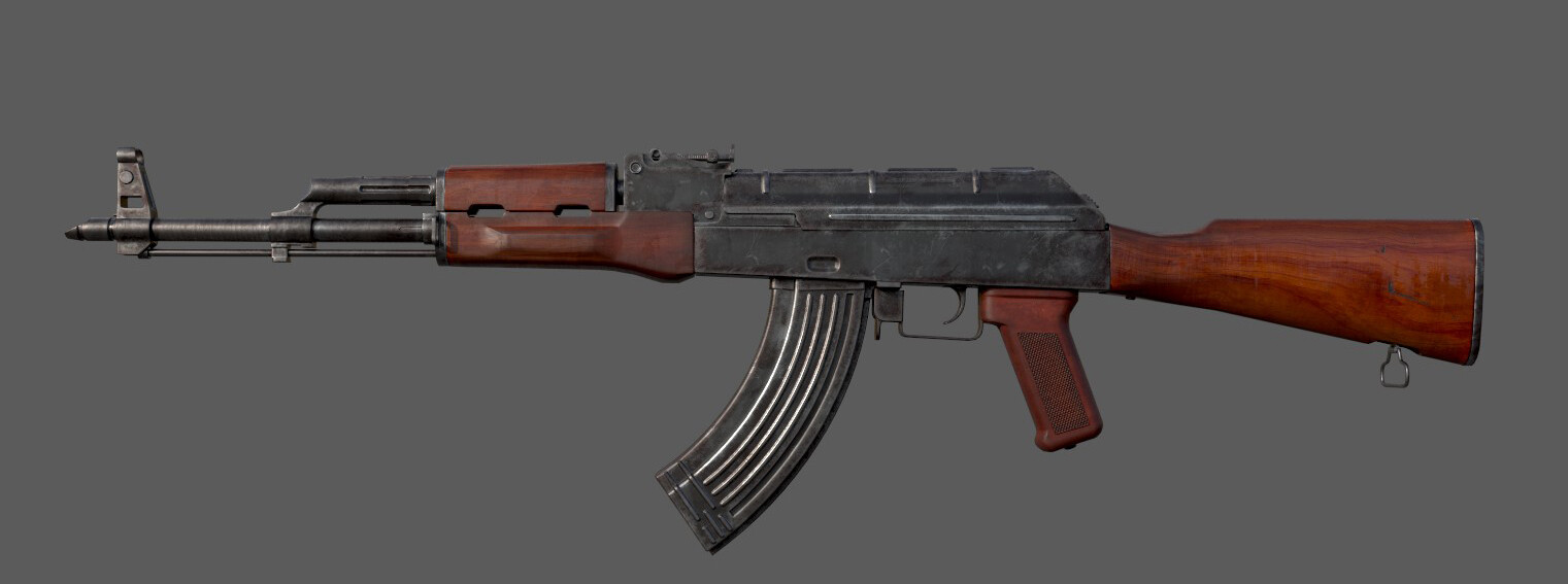 ArtStation - WIP: AKM Game Asset