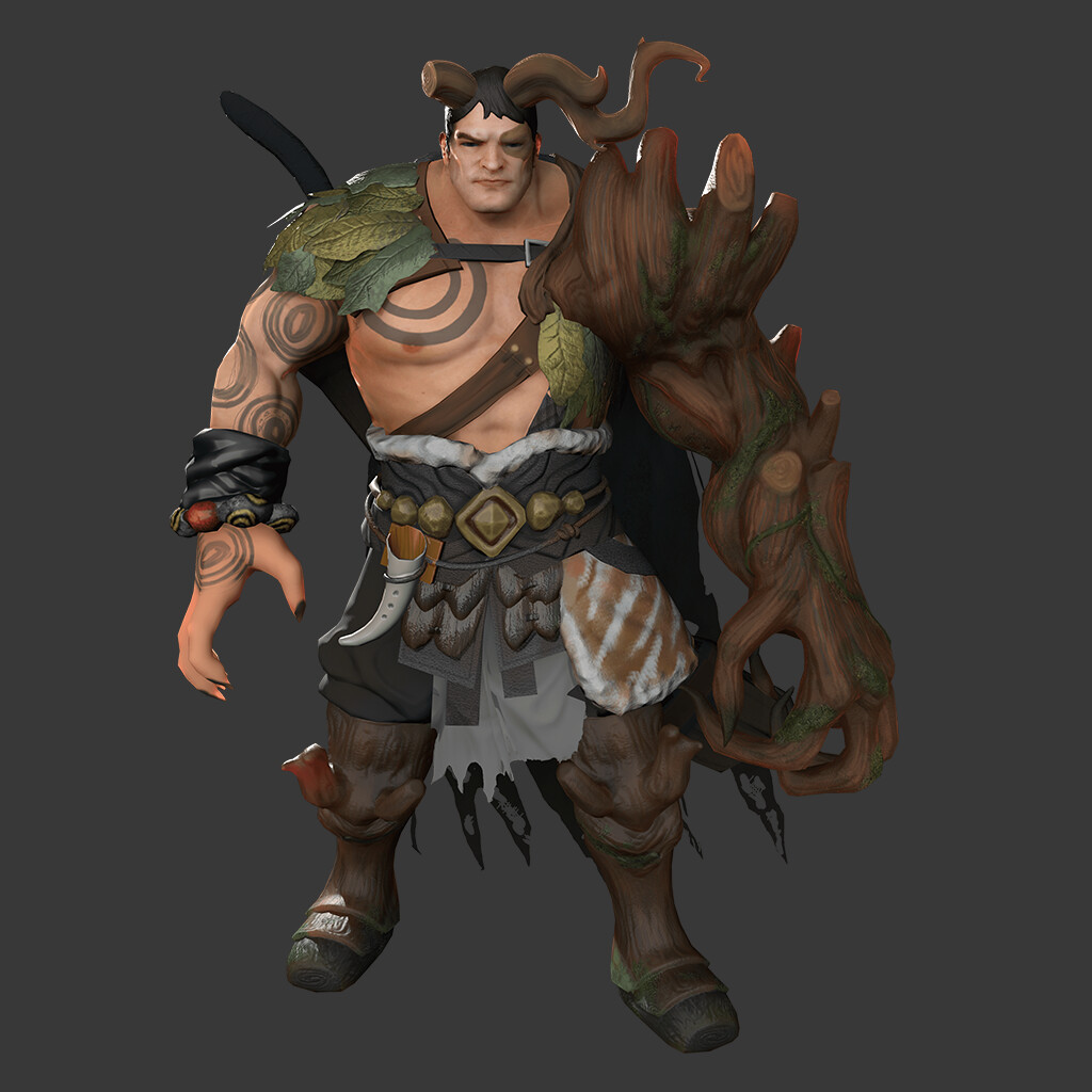 ArtStation - Ancient Nature Warrior