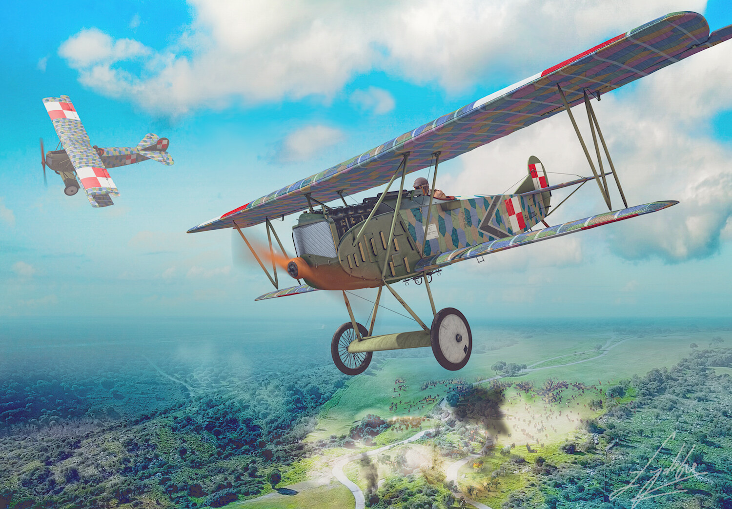 ArtStation - Fokker DVII in Poland