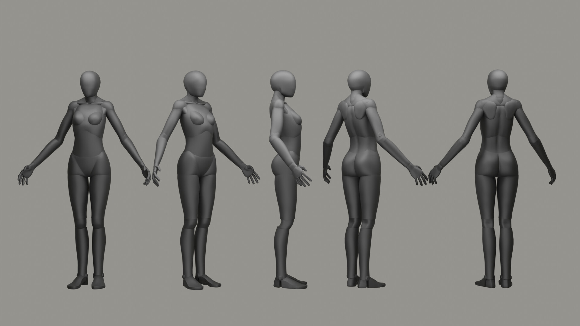 ArtStation - (Album) Female Bashmesh Blockout (Semi-Realistic)