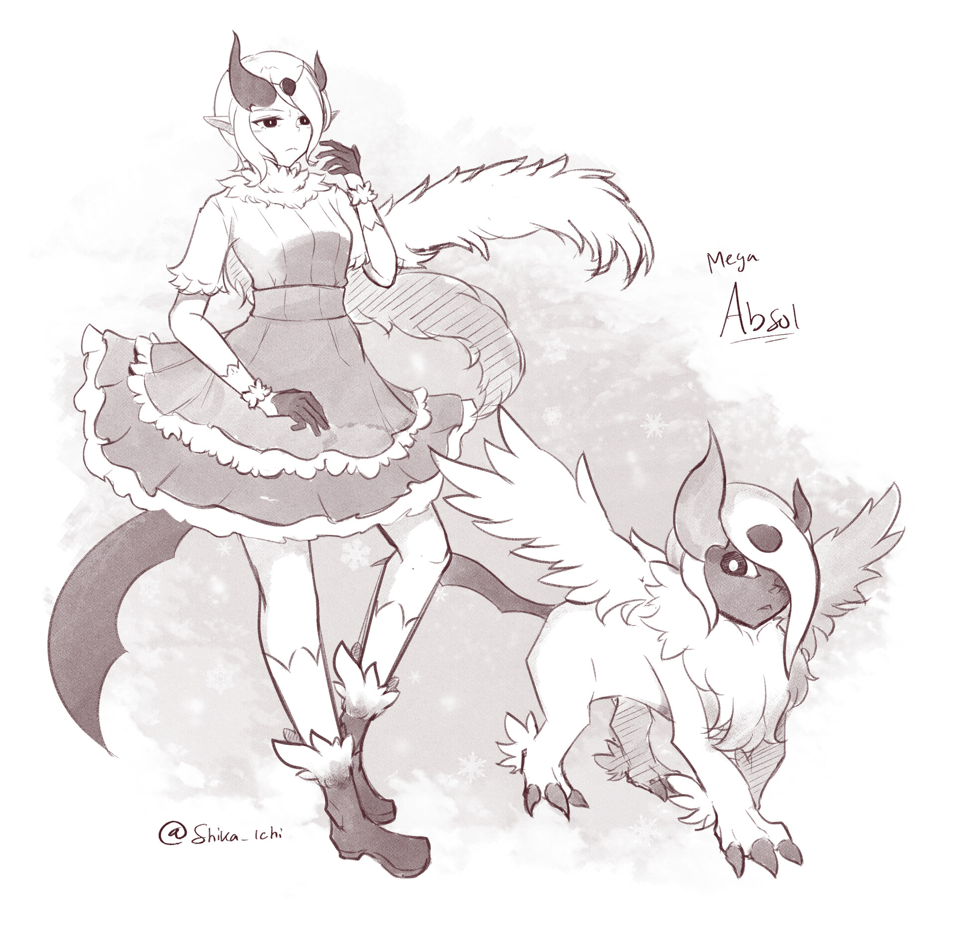 ArtStation - Absol And Gijinka