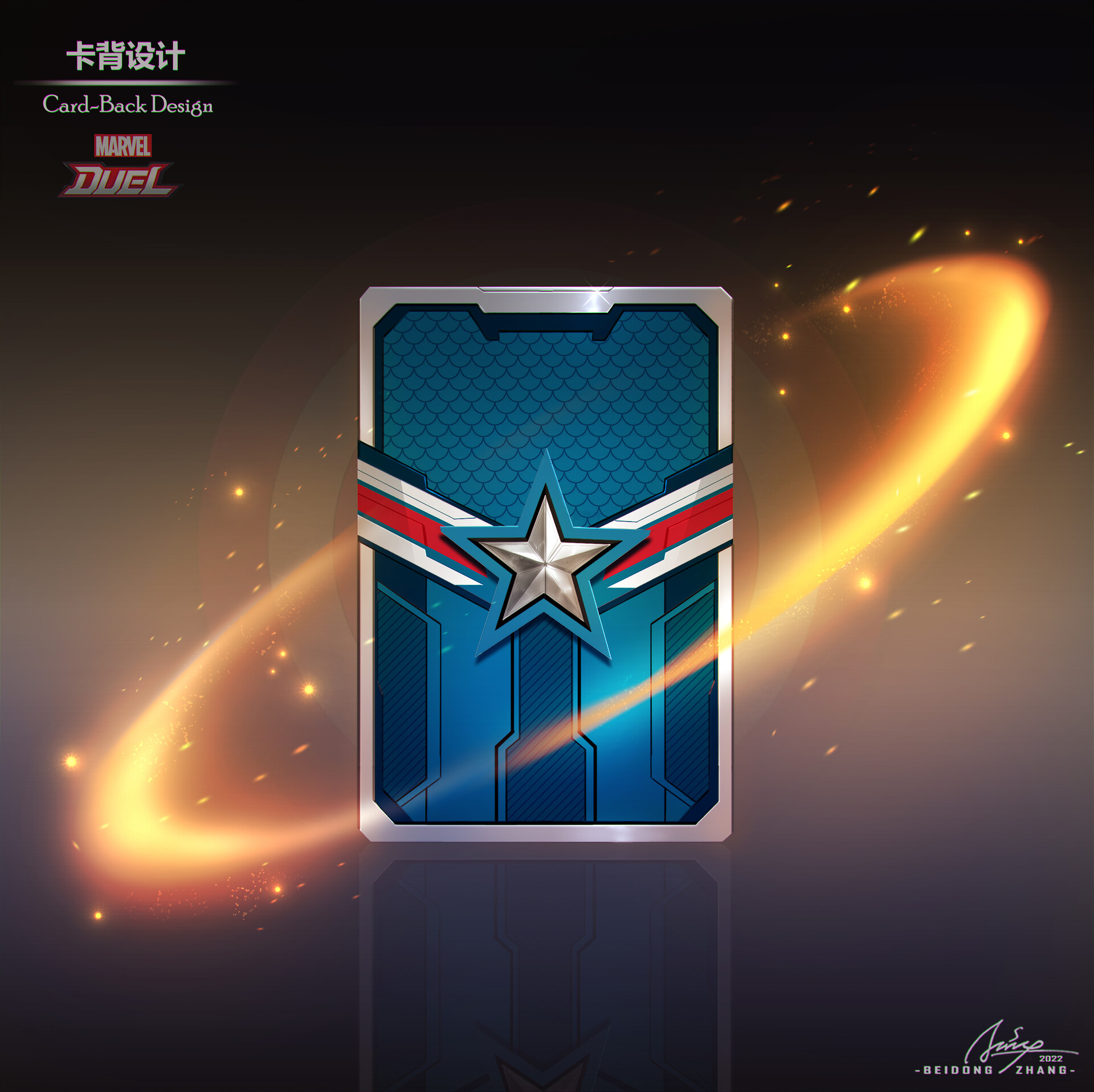 ArtStation - 【MARVEL】-Captain America Cardback