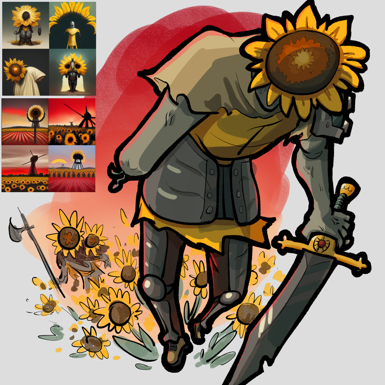 Kendrew Groff - Character Designs based on images from Midjourney Beta