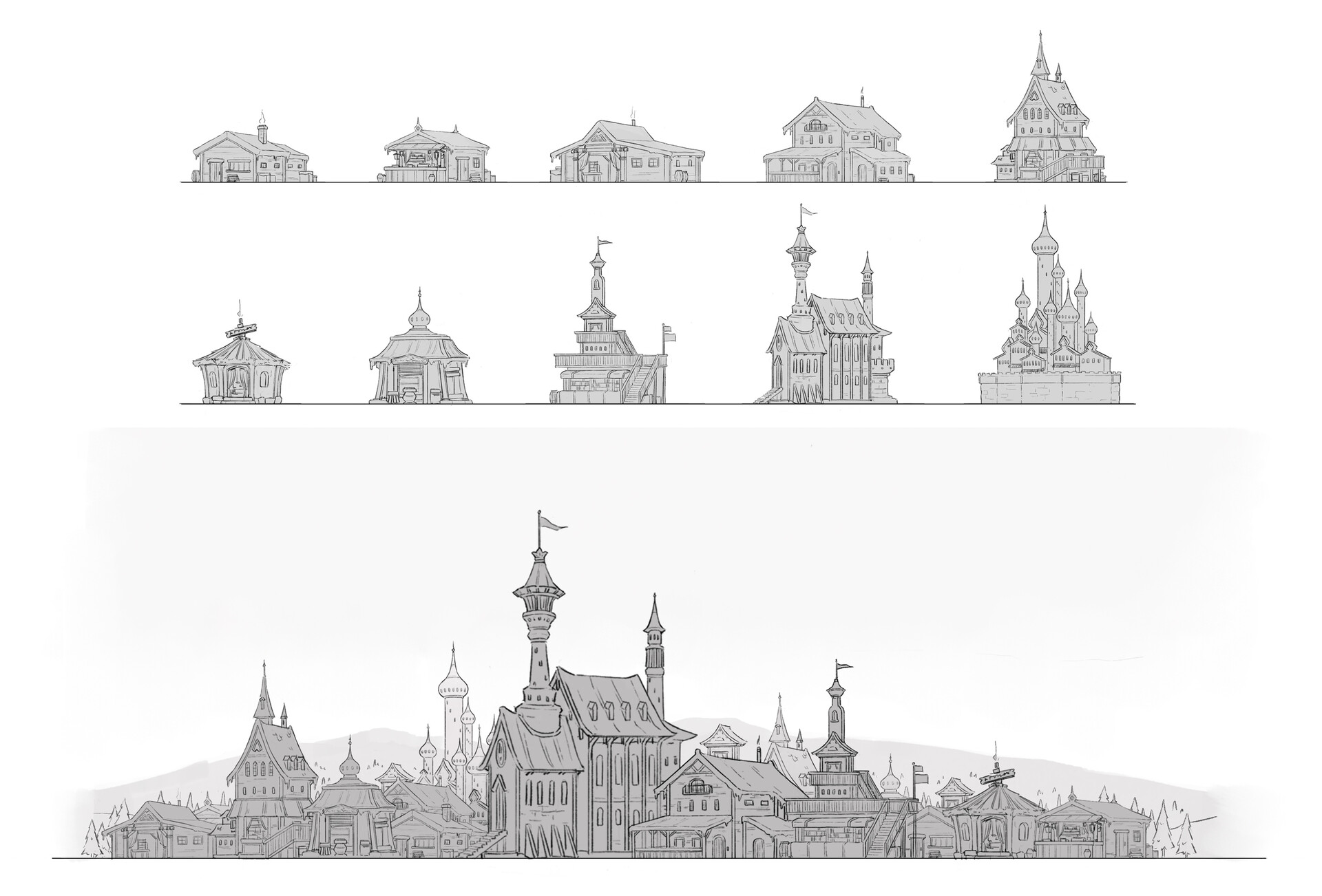 Sherry Shang - Fantasy Castle Architecture