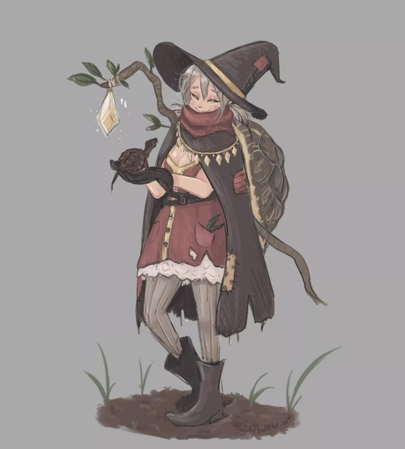 ArtStation - Turtle Witch Concept