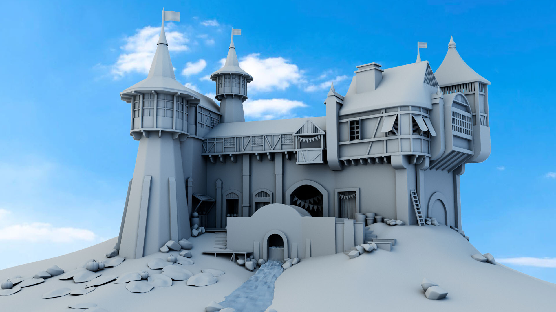 ArtStation - Fort modelling