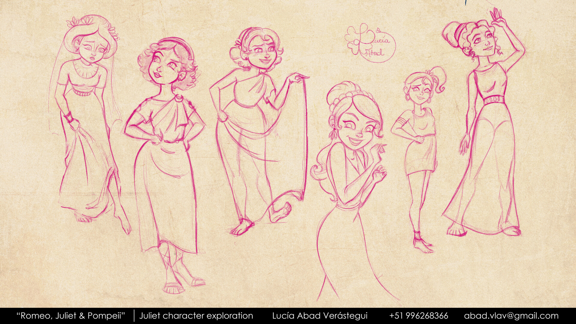 ArtStation - “Romeo, Juliet & Pompeii” / Juliet character exploration