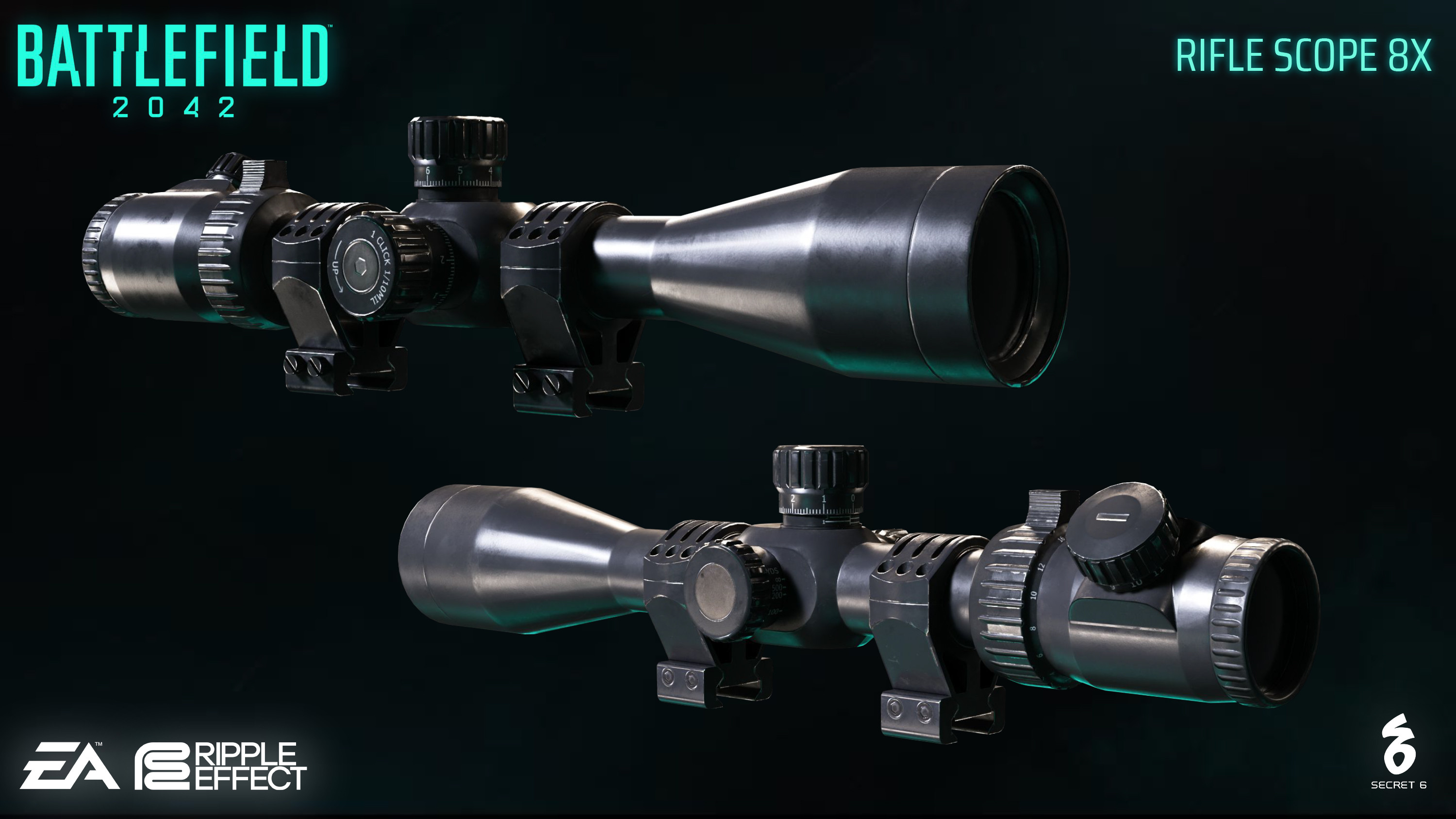Secret 6 - RIFLE SCOPE 8X