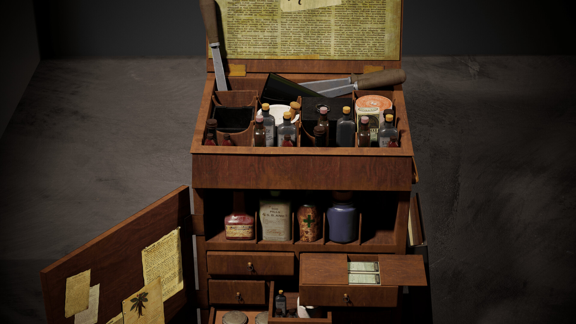 ArtStation - OLD MEDICAL BOX