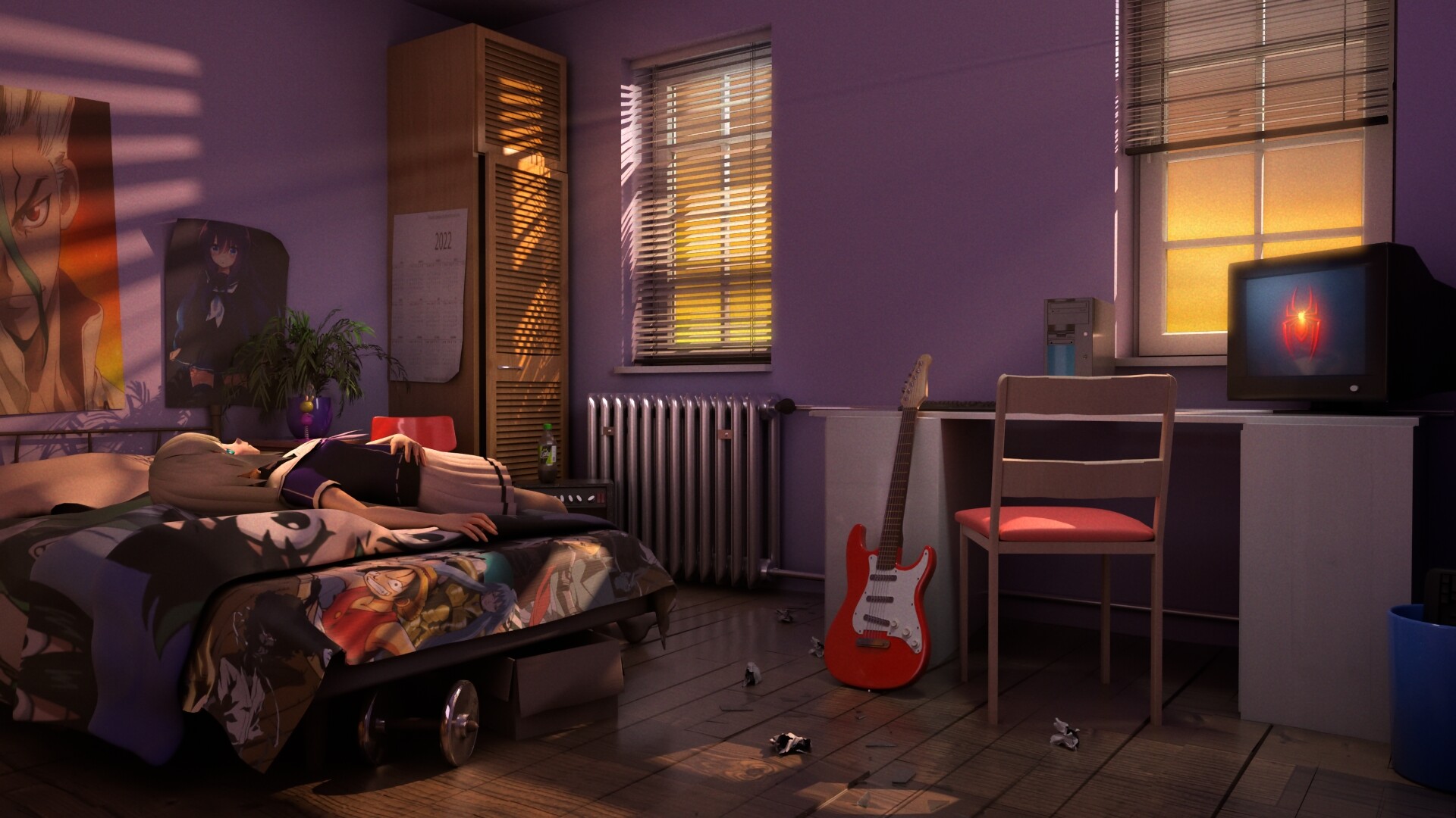 ArtStation - Room sunset