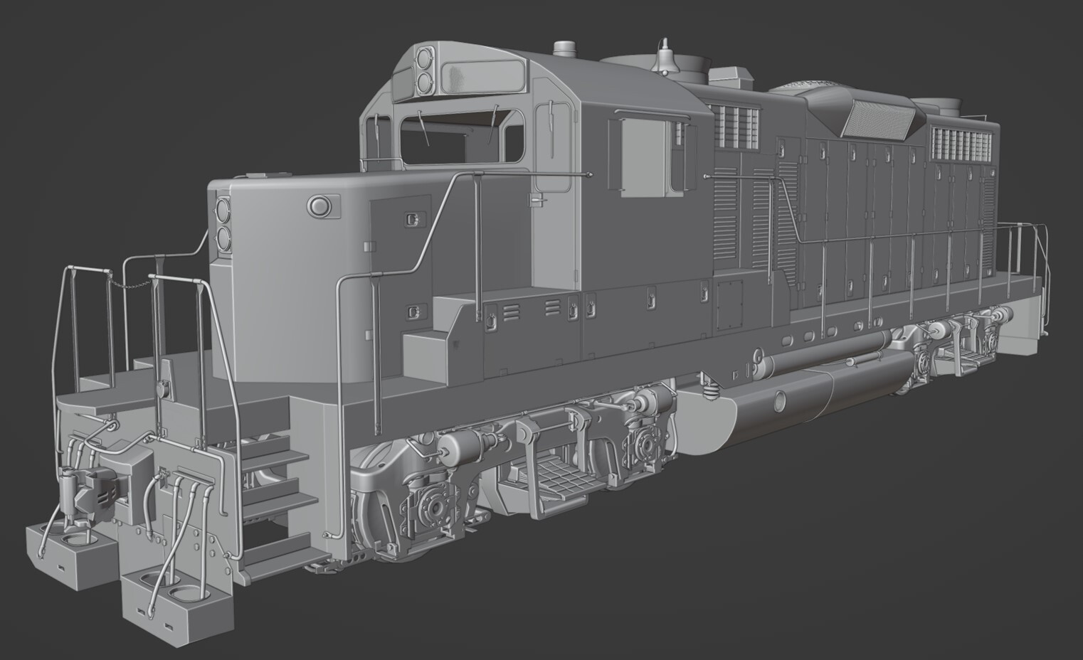 ArtStation - GP20 Train Locomotive