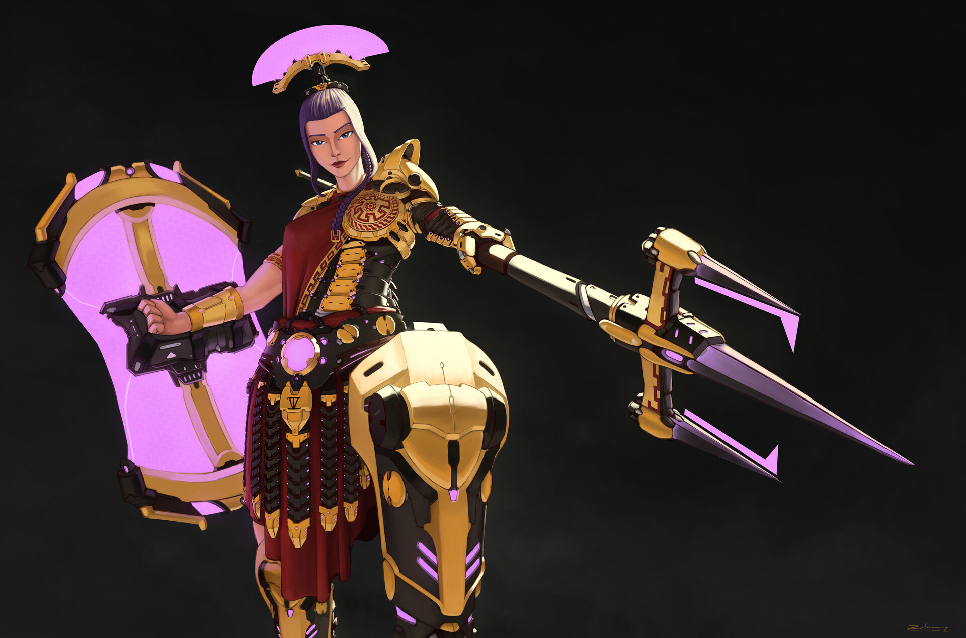 ArtStation - Futuristic gladiator