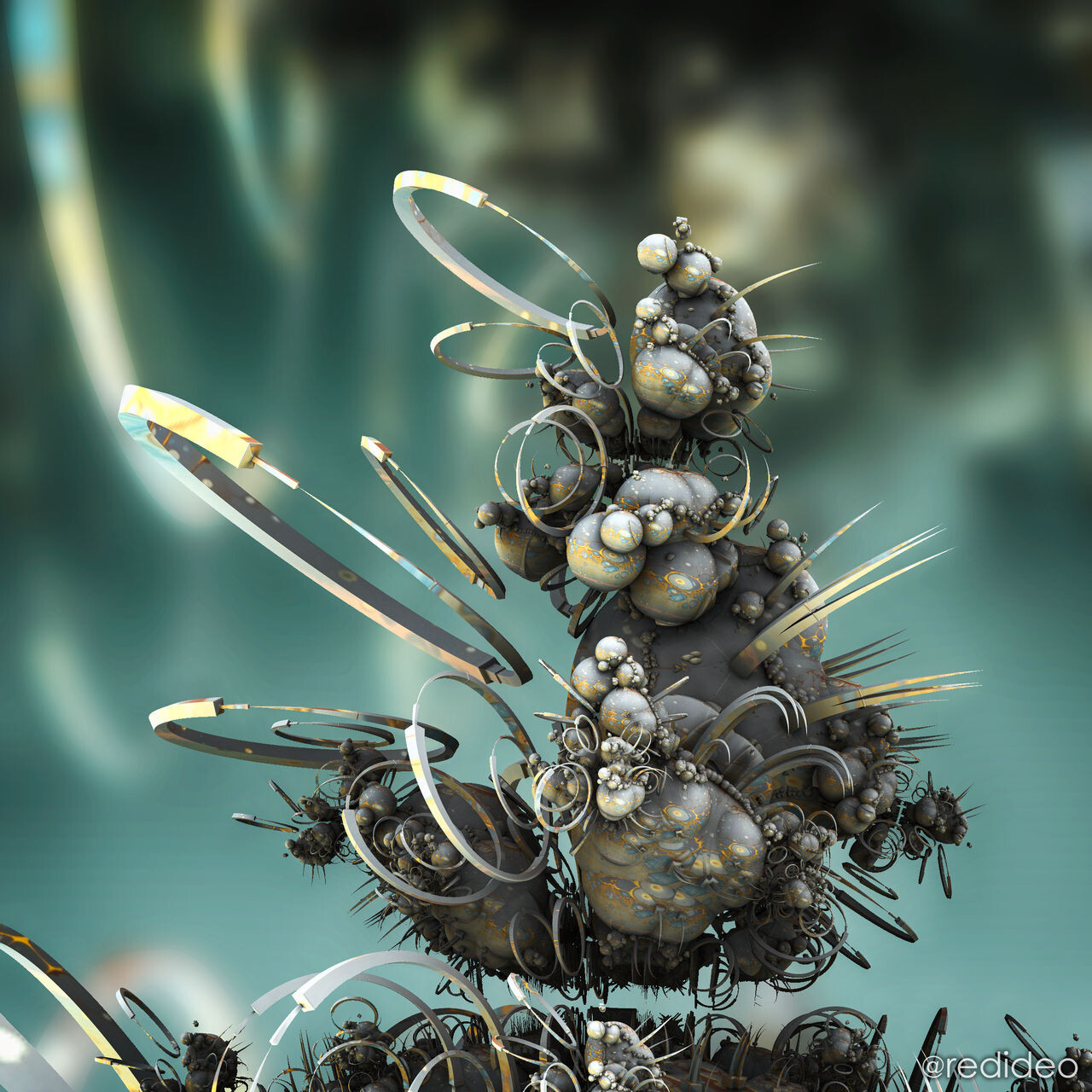 ArtStation - "Eek!" Mandelbulb 3D Fractal Art