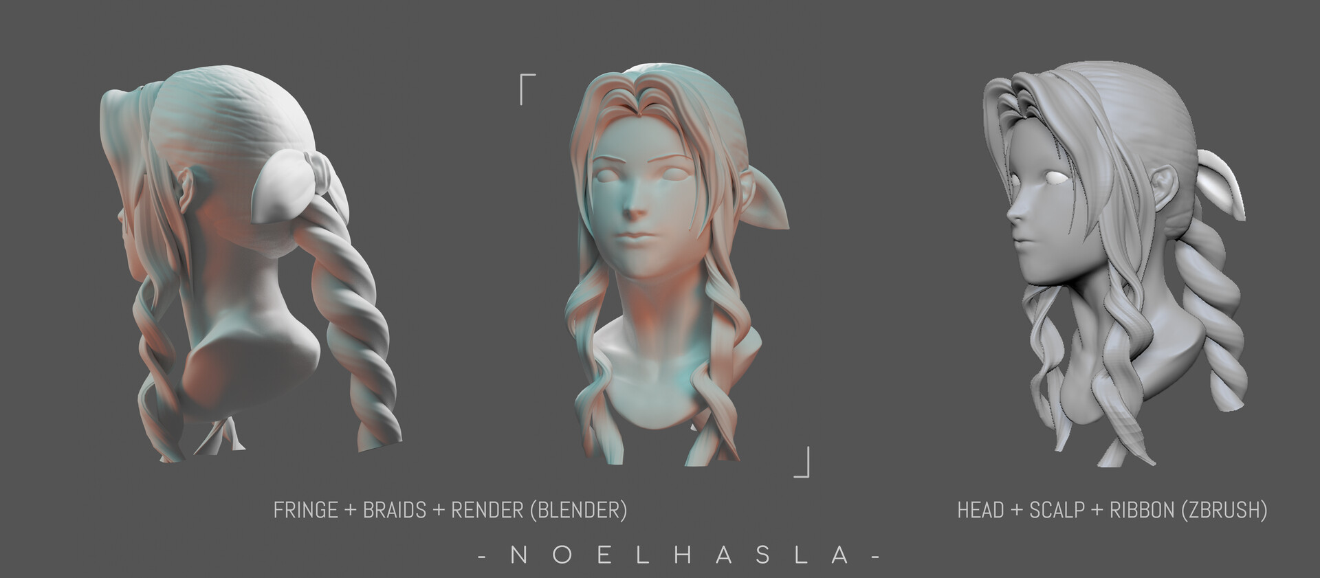 ArtStation - Aerith sculpt